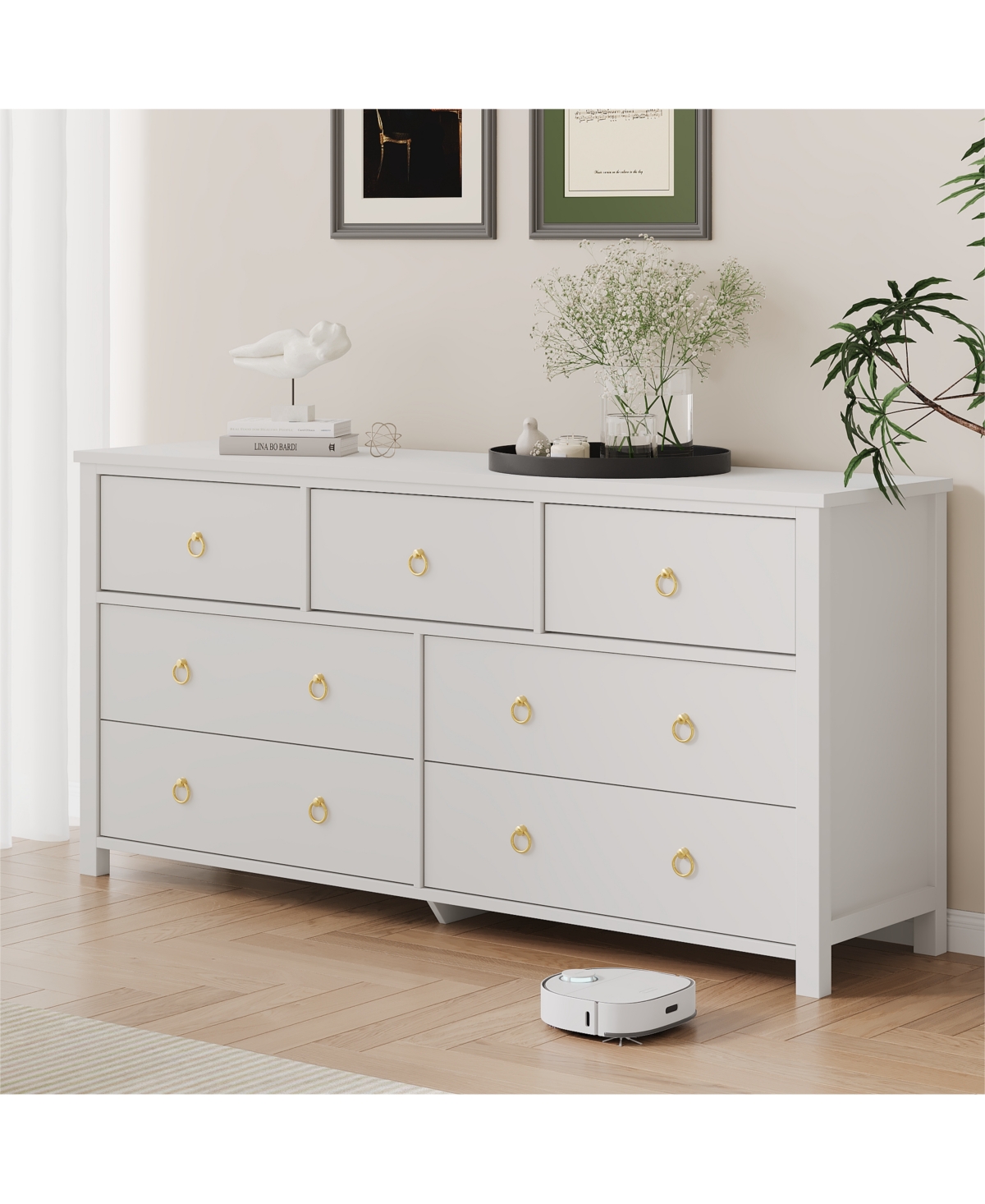 Click here for homfan 5 Drawer Dresser for Bedroom  45 Tall Dress... prices