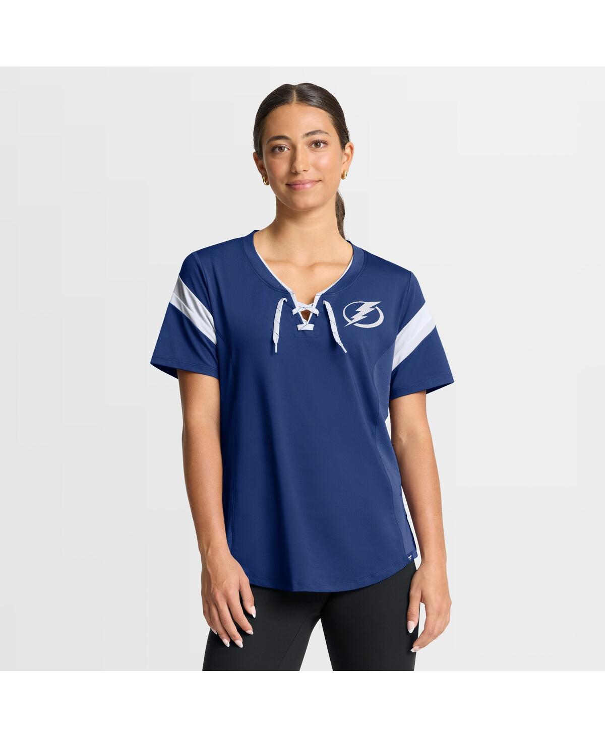 Click here for Fanatics Womens Blue Tampa Bay Lightning Offside A... prices