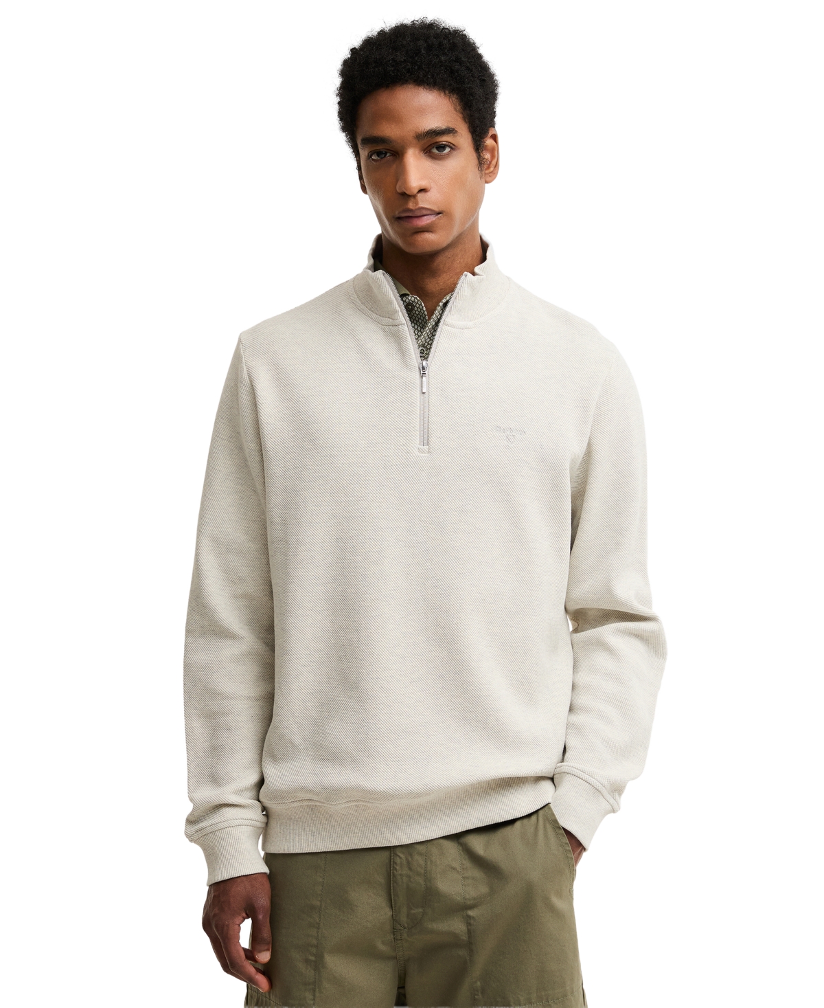 Click here for Barbour Mens Ravensworth Tailored-Fit Half-Zip Swe... prices