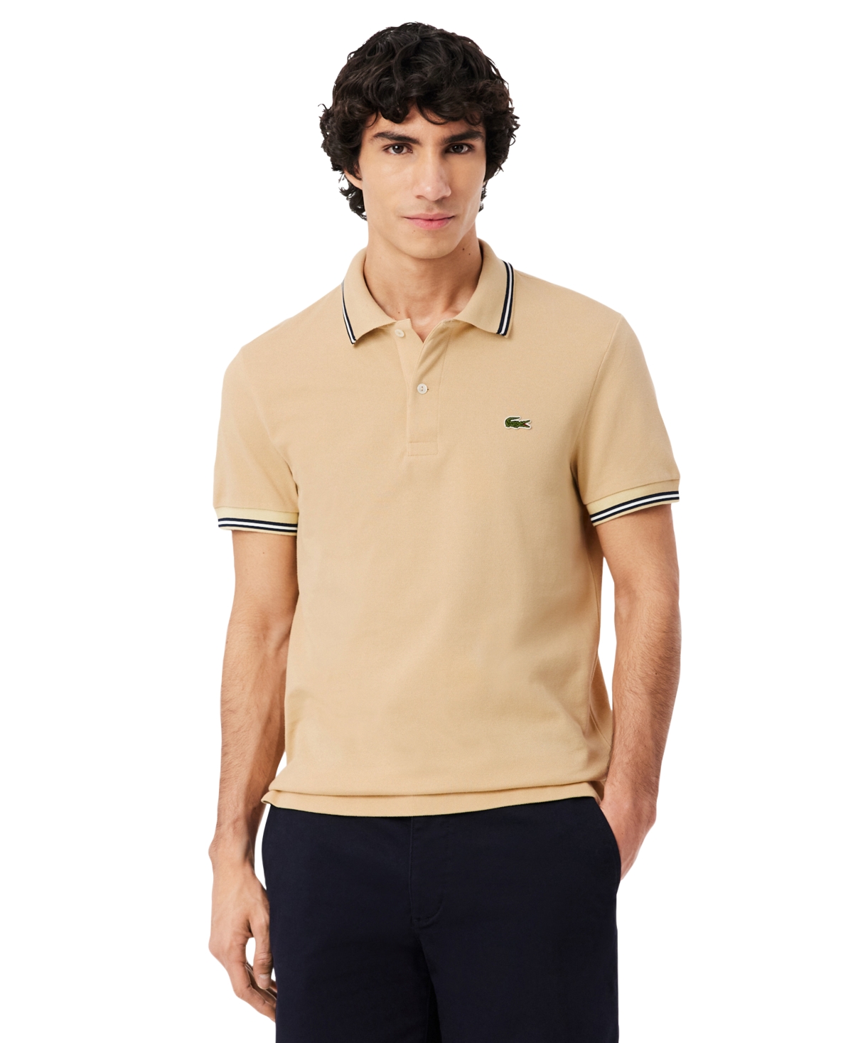 Click here for Lacoste Mens Short-Sleeve Polo Shirt - Millet prices