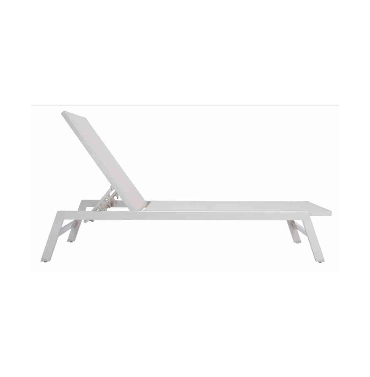 Click here for Augusta Home Fionne Sunlounger - White/beige prices