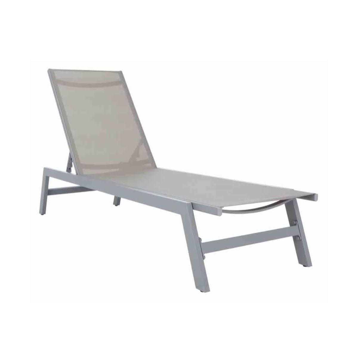 Click here for Augusta Home Fionne Sunlounger - Silver/grey prices