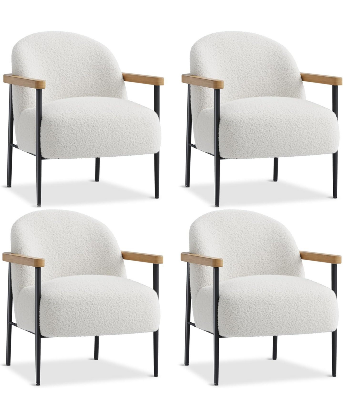 Click here for gaomon Accent Chair Set of 4 for Living Room  Mode... prices