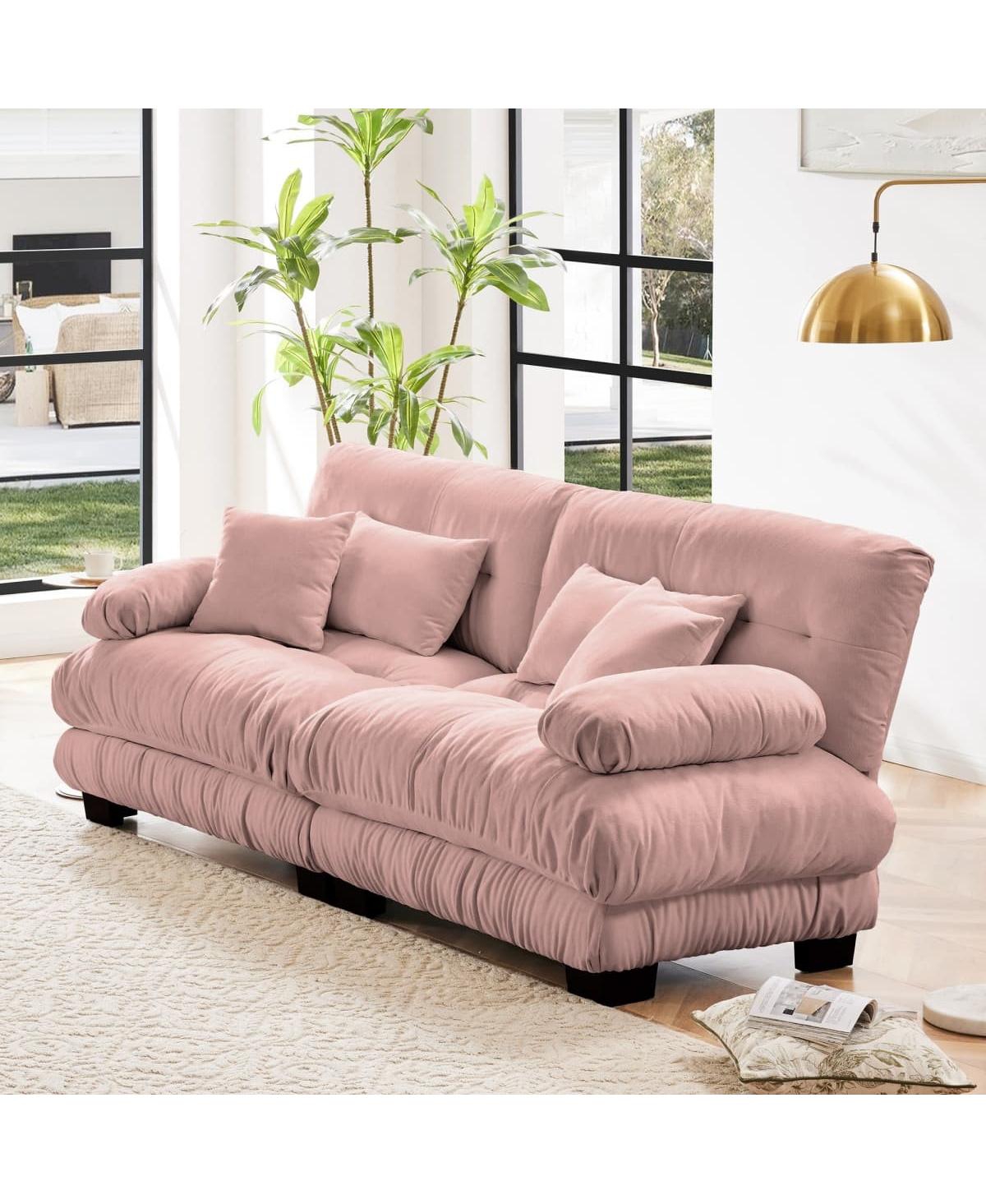 Click here for Maison Boucle 94.4 Chenille Cloud Couch Loveseat... prices