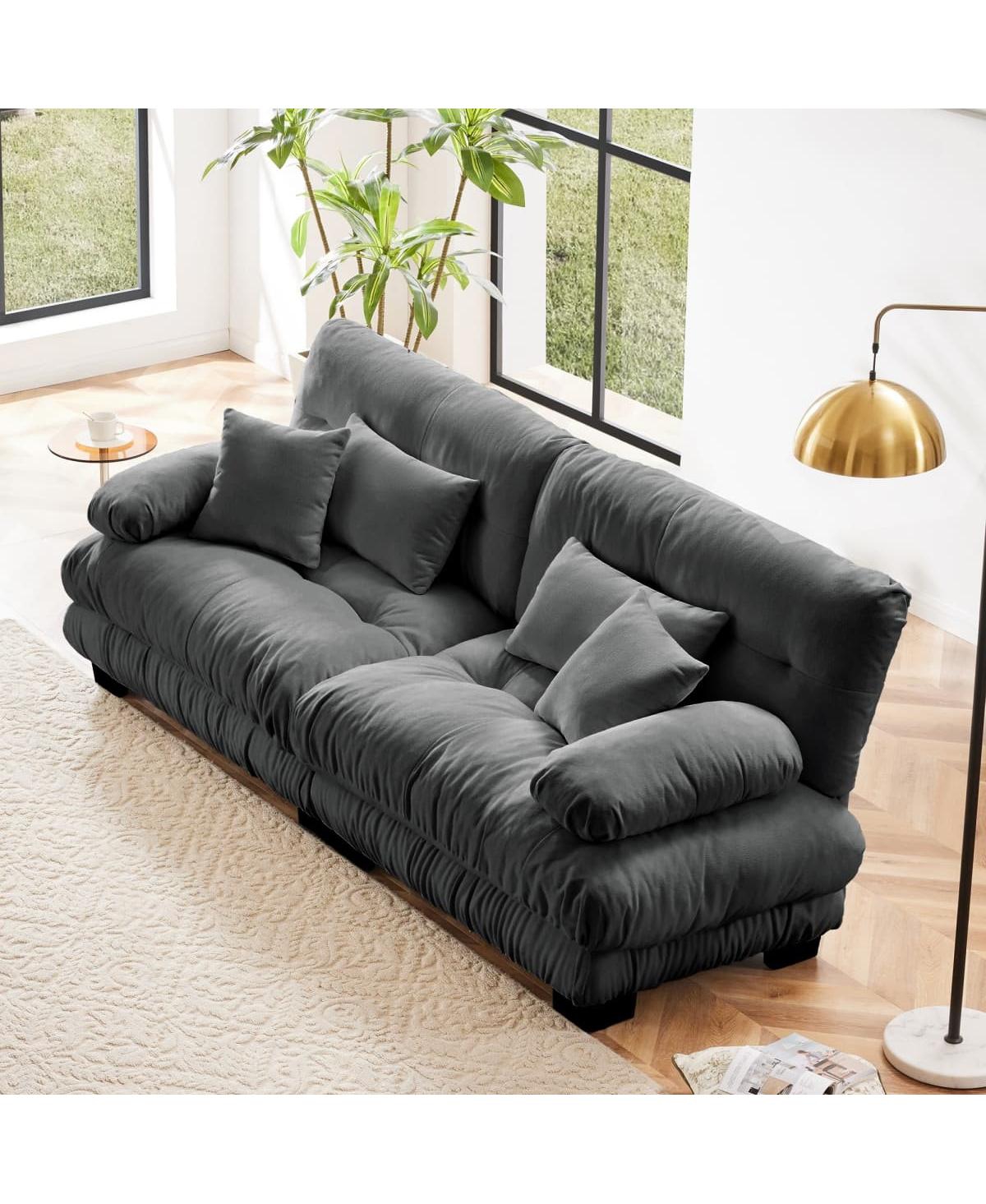 Click here for Maison Boucle 94.4 Chenille Cloud Couch Loveseat... prices