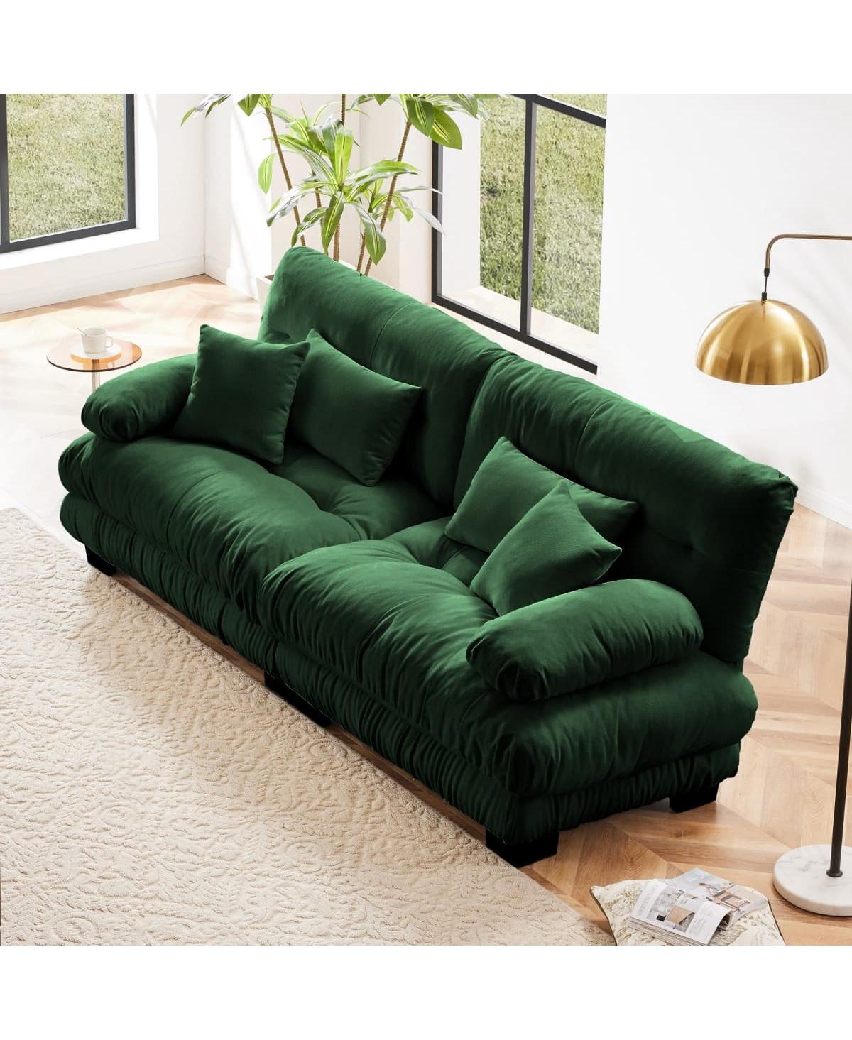 Click here for Maison Boucle 94.4 Chenille Cloud Couch Loveseat... prices