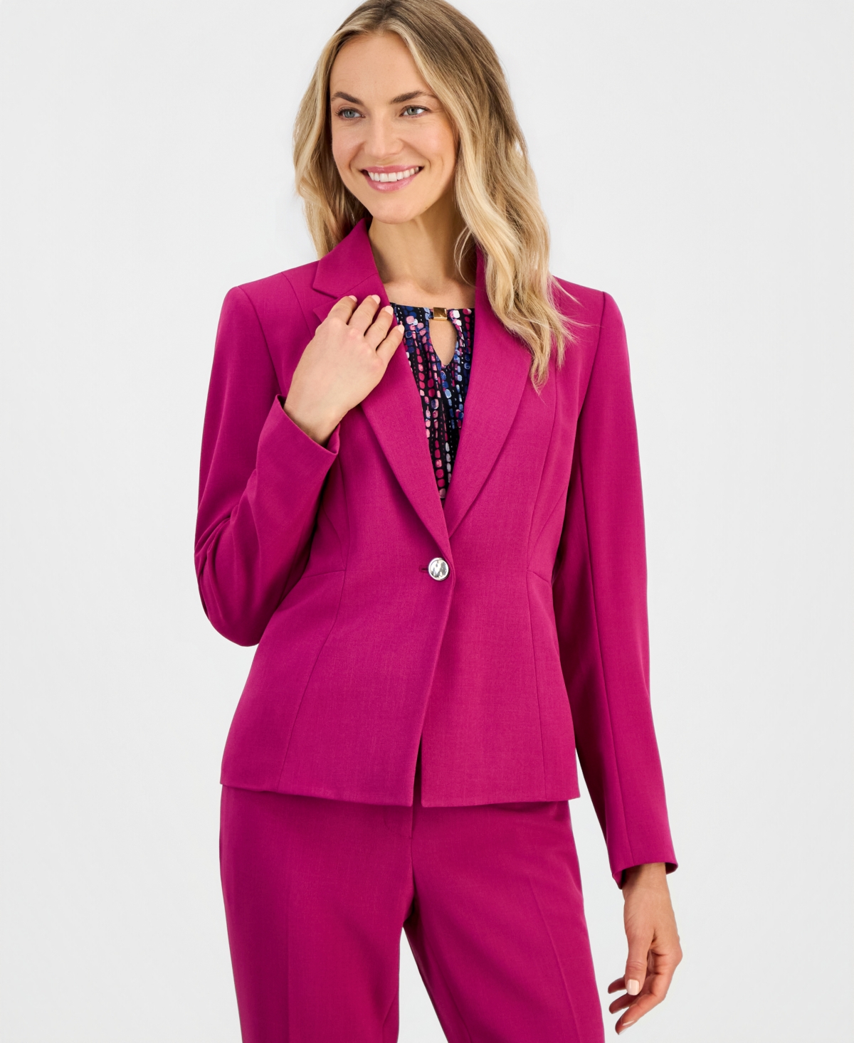 Click here for Kasper Womens Notch-Lapel Single-Breasted Jacket... prices