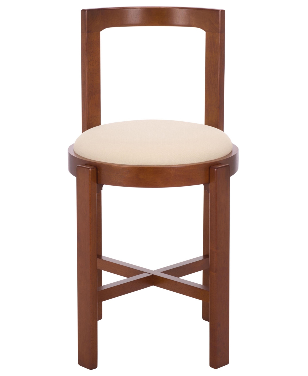 Click here for Safavieh Estes Round Counter Stool - White / walnu... prices