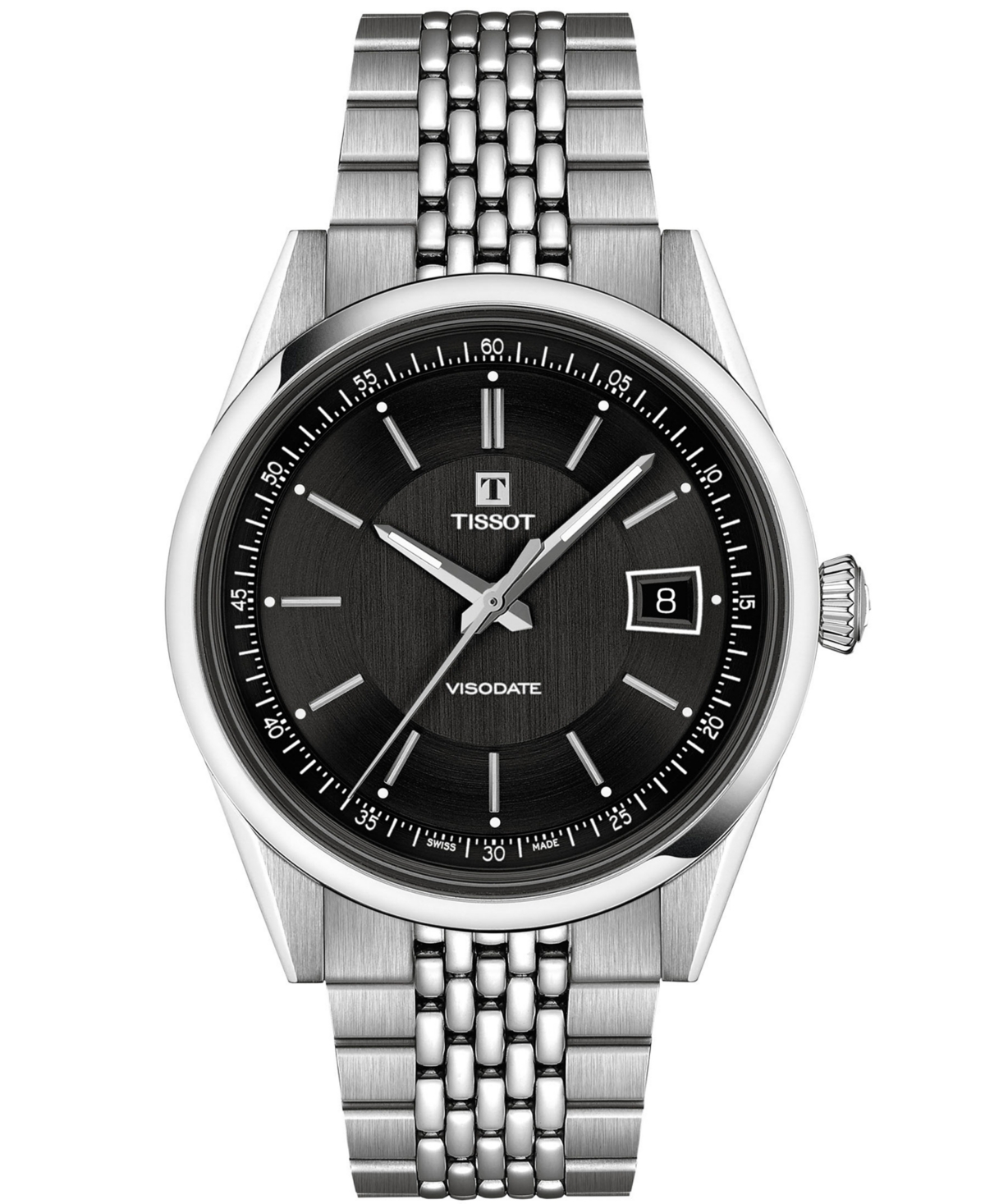 Click here for Tissot Unisex Round Silver Stainless Steel Watch 3... prices