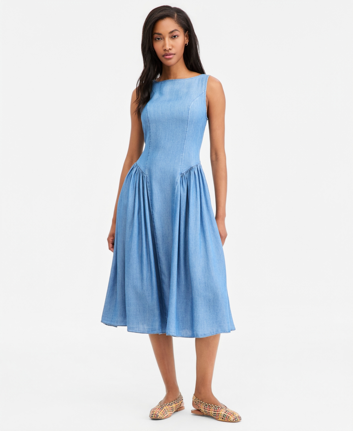 Click here for On 34th Womens Drop-Waist Midi Dress  Macys Exclus... prices