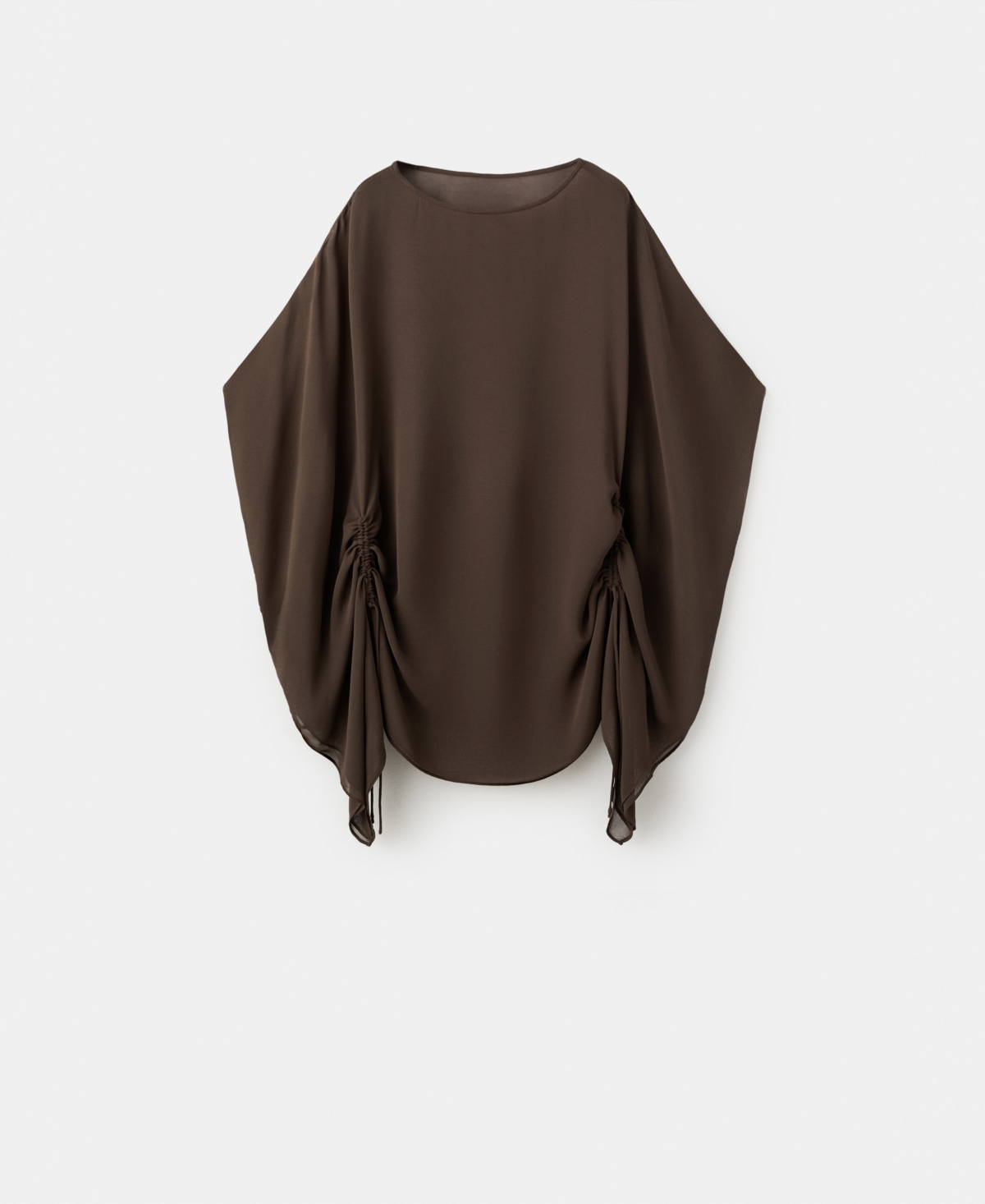 Click here for Mango Womens Side Ruching Caftan - Brown prices