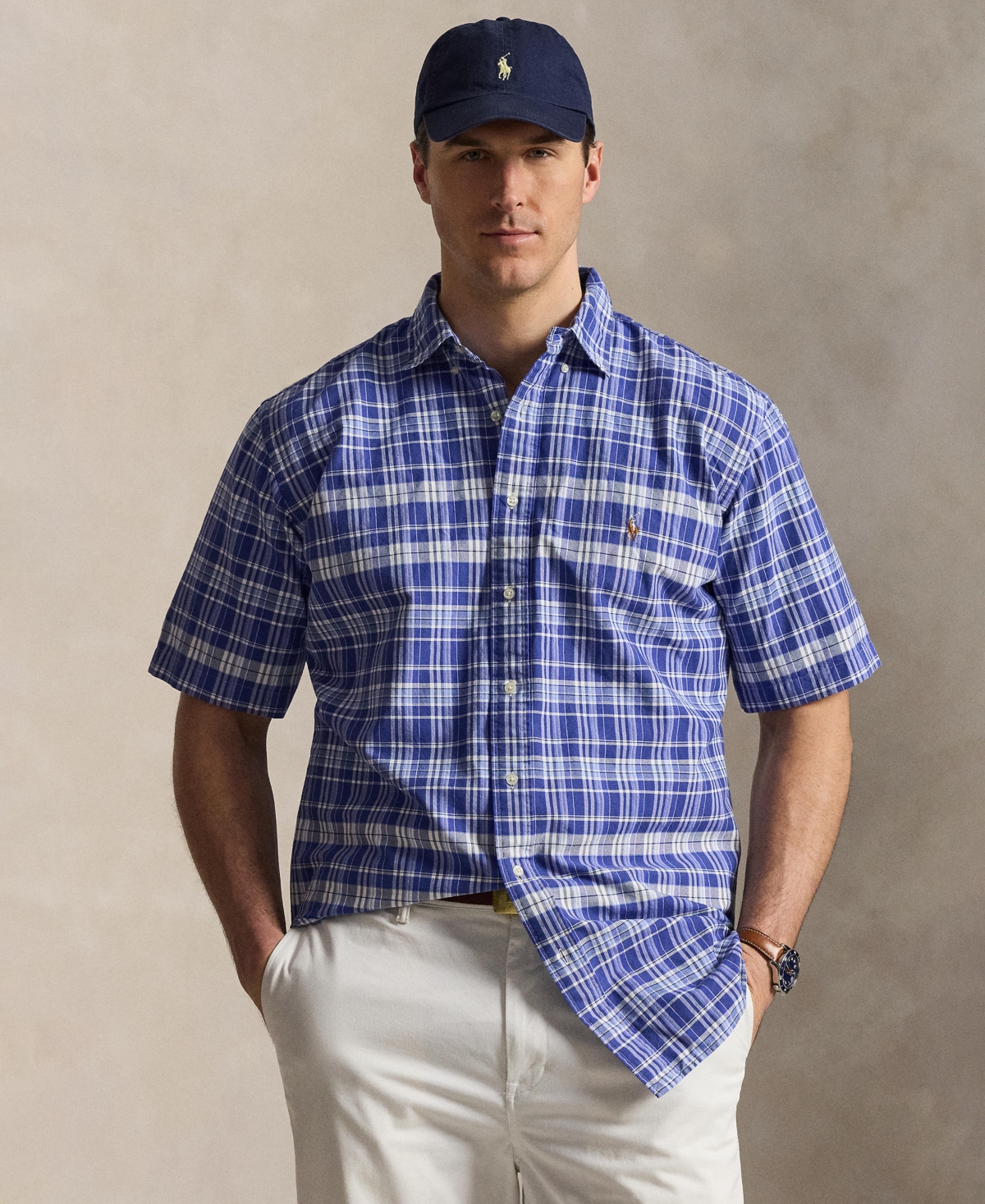 Click here for Polo Ralph Lauren Mens Plaid Oxford Shirt - 7281 B... prices
