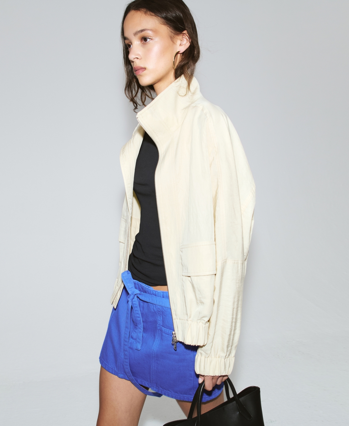 Click here for Mango Womens Belt Denim Skirt - Blue prices