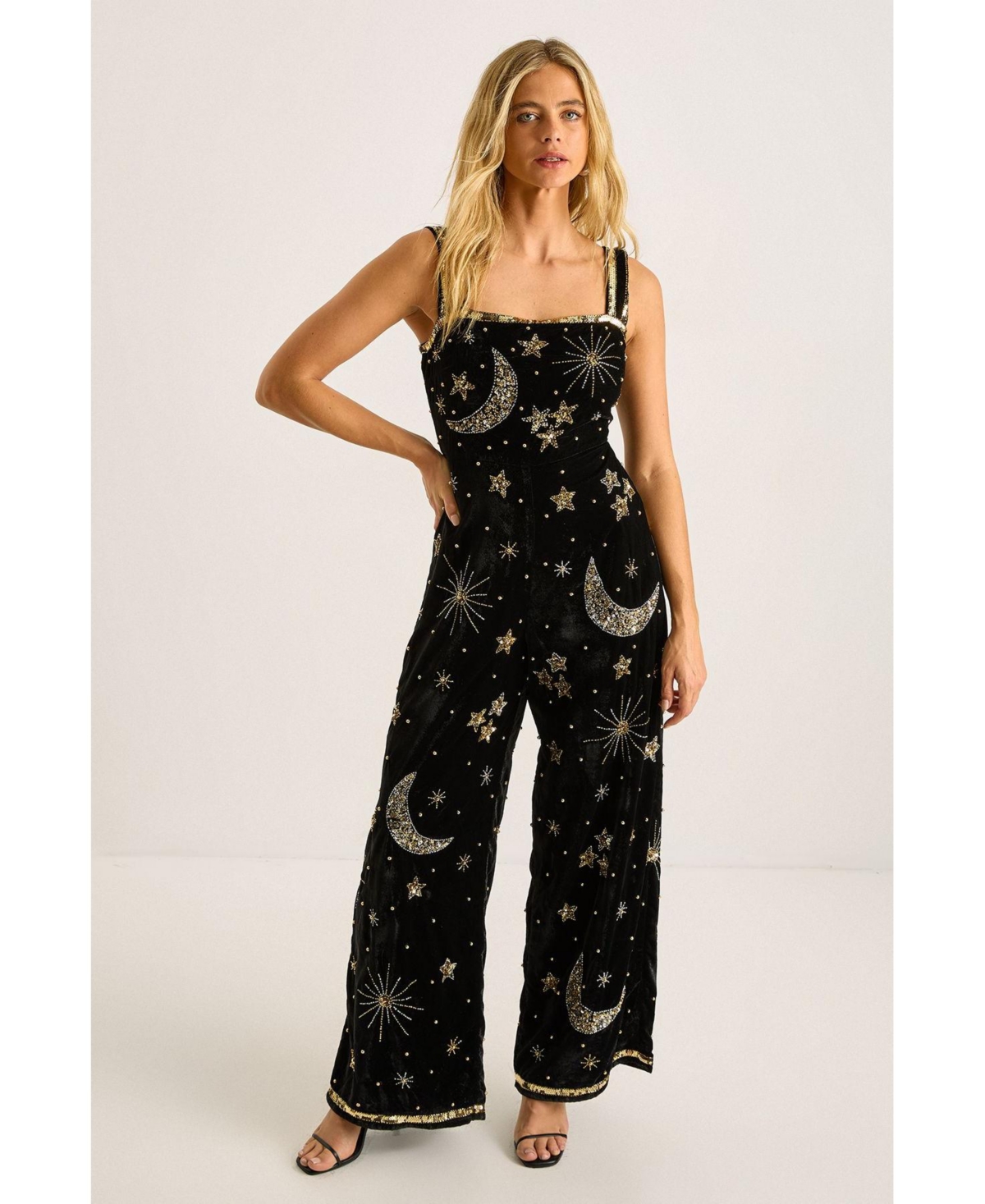 Click here for Nasty Gal Womens Celestial Square Neck Jumpsuit -... prices