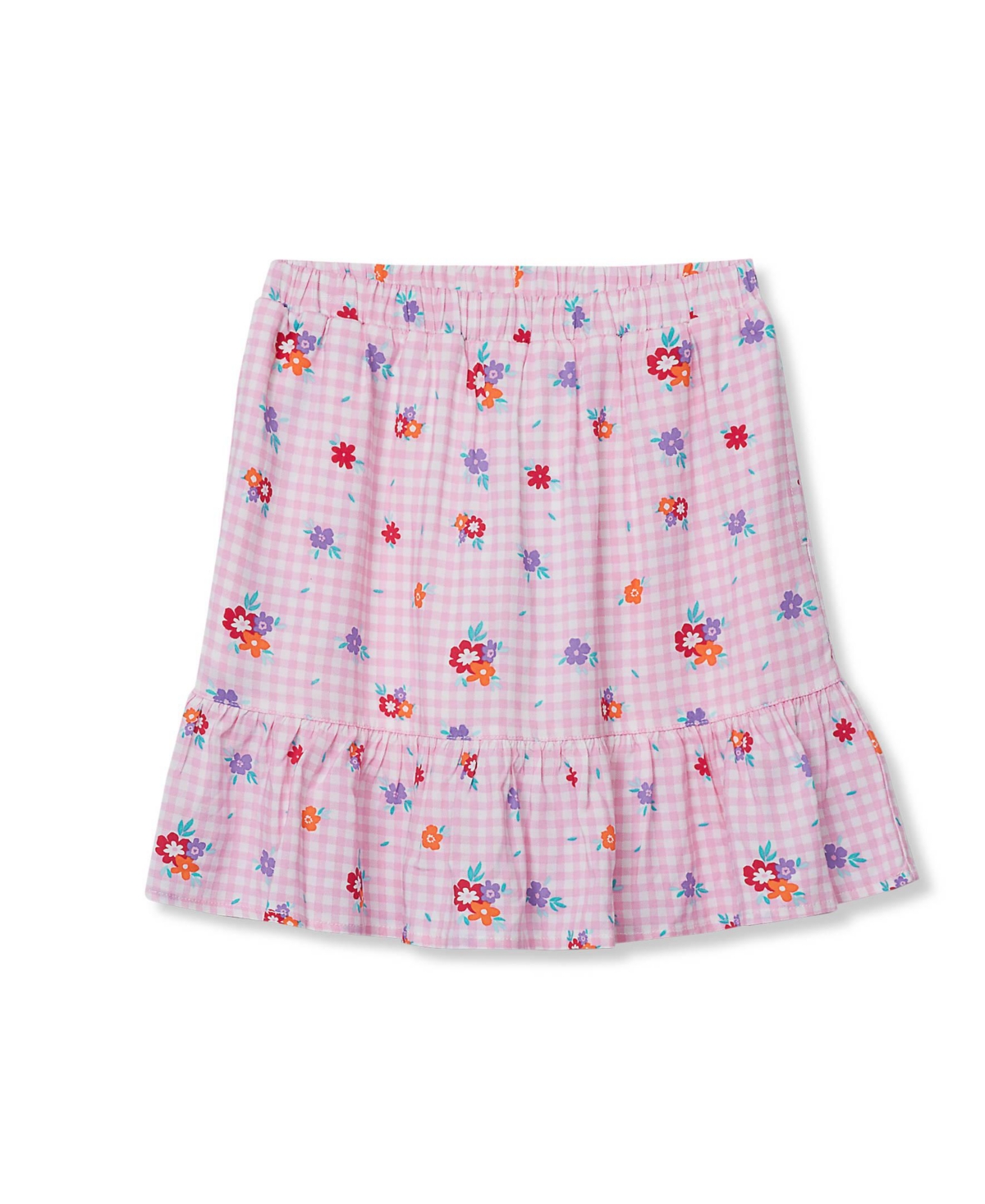 Click here for Lands End Girls Breezy Woven Skort - Pink gingham... prices