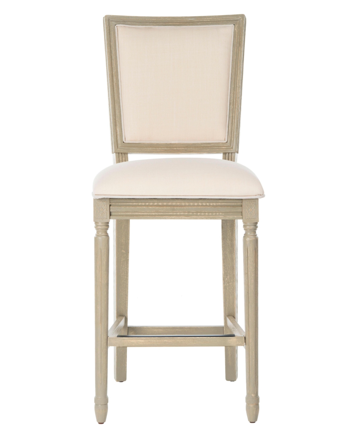 Click here for Safavieh Buchanan Rect Barstool - Light beige prices