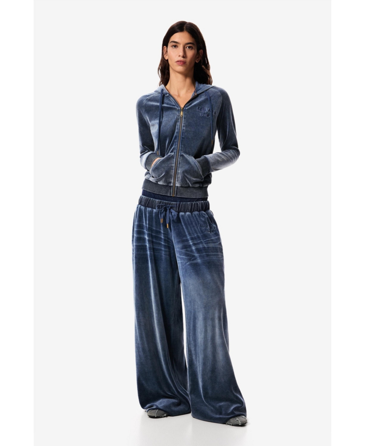 Click here for Desigual Womens Masha Popova Knit Trousers - Navy... prices