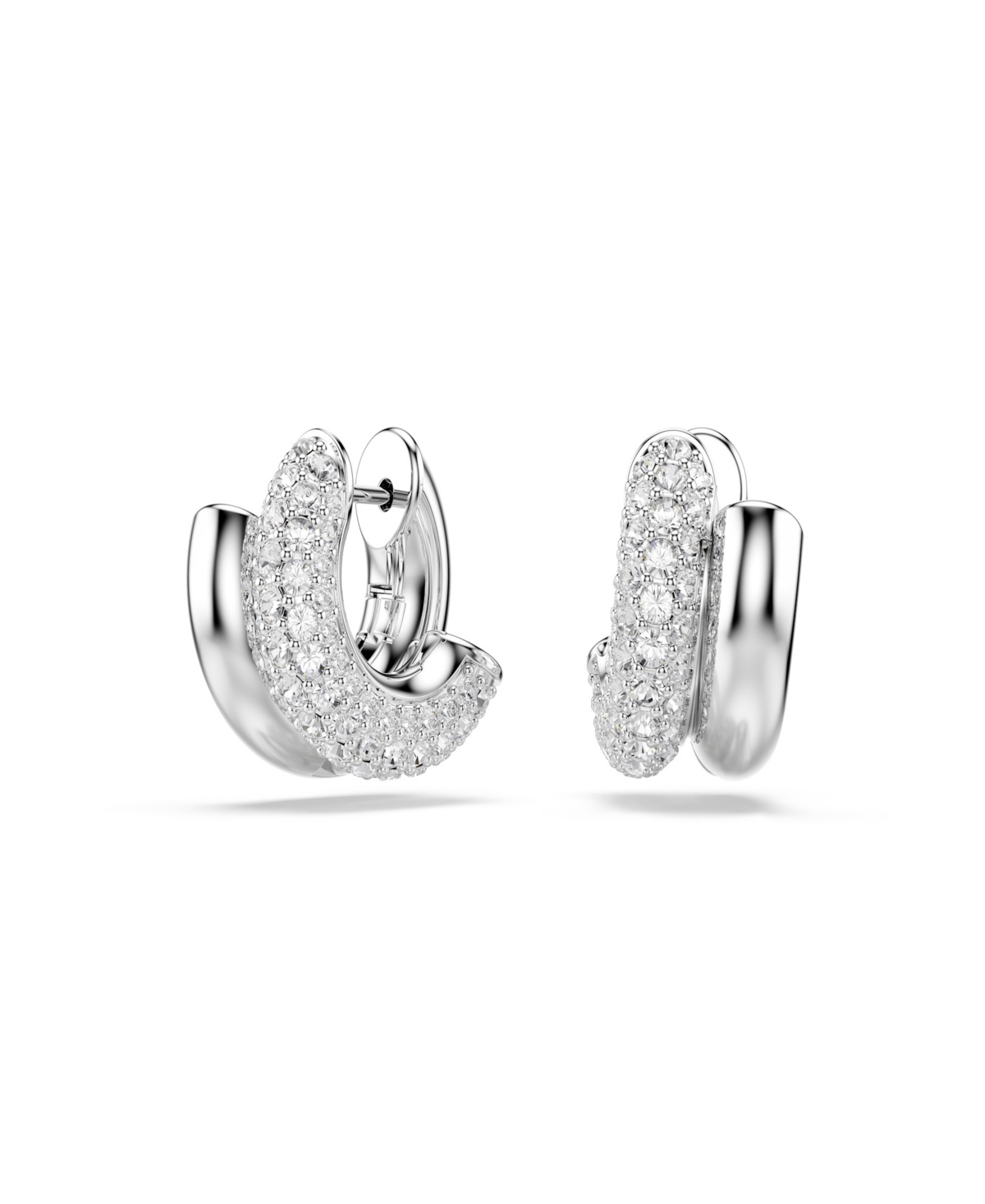 Click here for Swarovski Gold-Tone Plated Mini Tubular Hoop Earri... prices