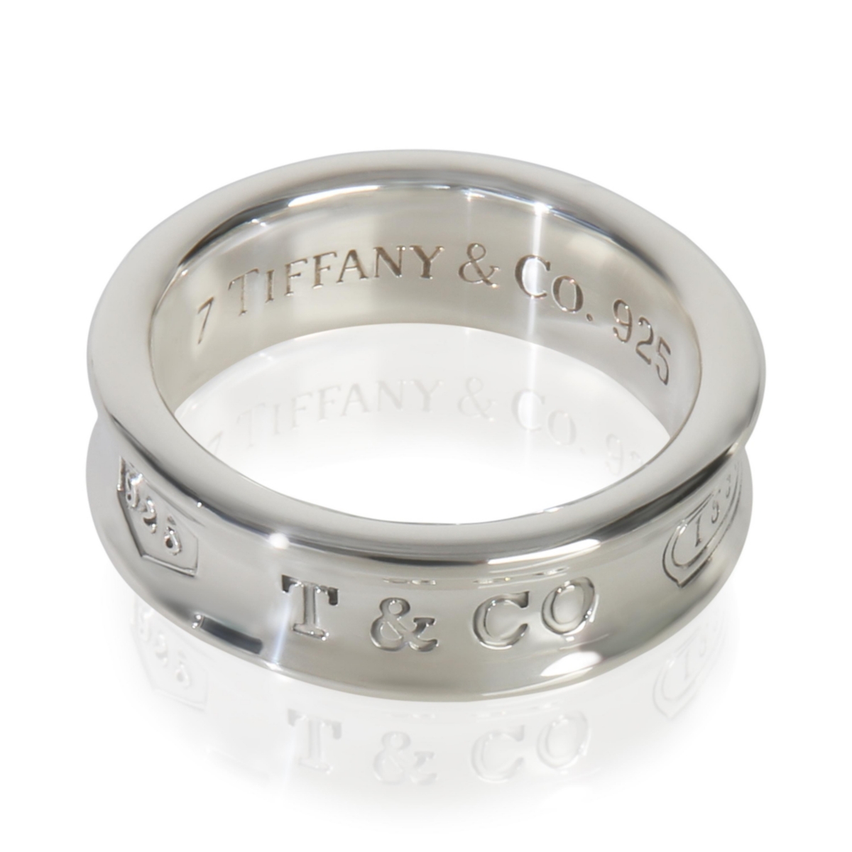 Click here for Pre-Owned Tiffany & Co Sterling Silver 1837 Ring -... prices