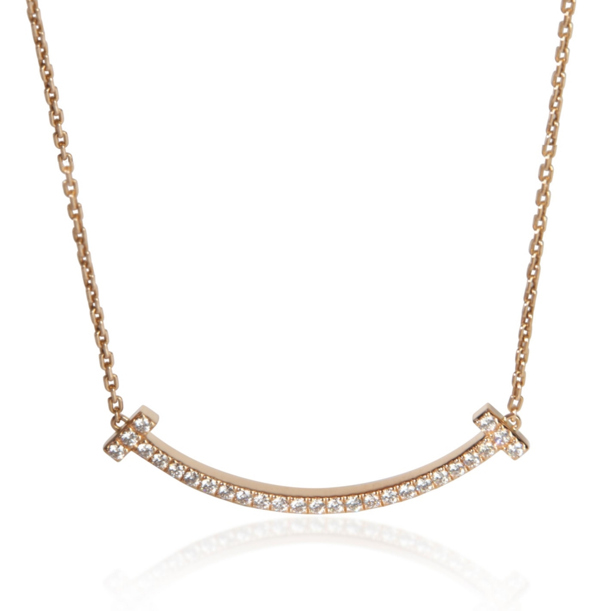 Click here for Pre-Owned Tiffany & Co Rose Gold Diamond Medium Mo... prices