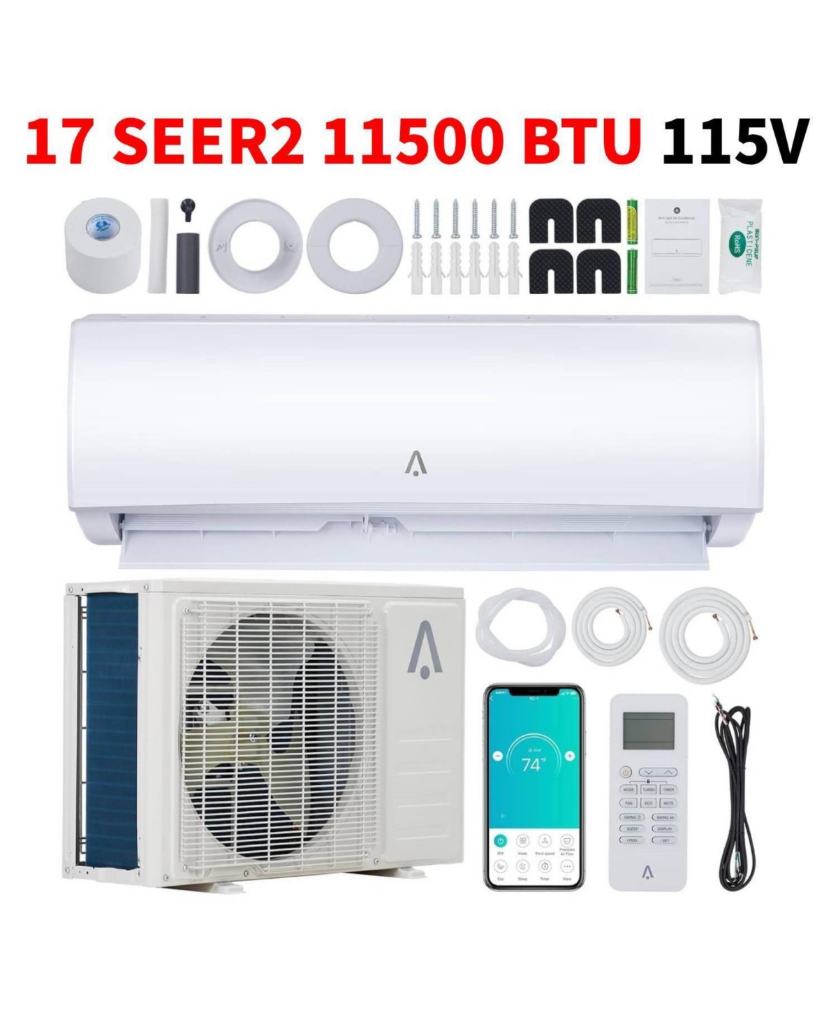 Click here for Xo 11500 Btu Mini Split Air Conditioner  17 SEER2... prices