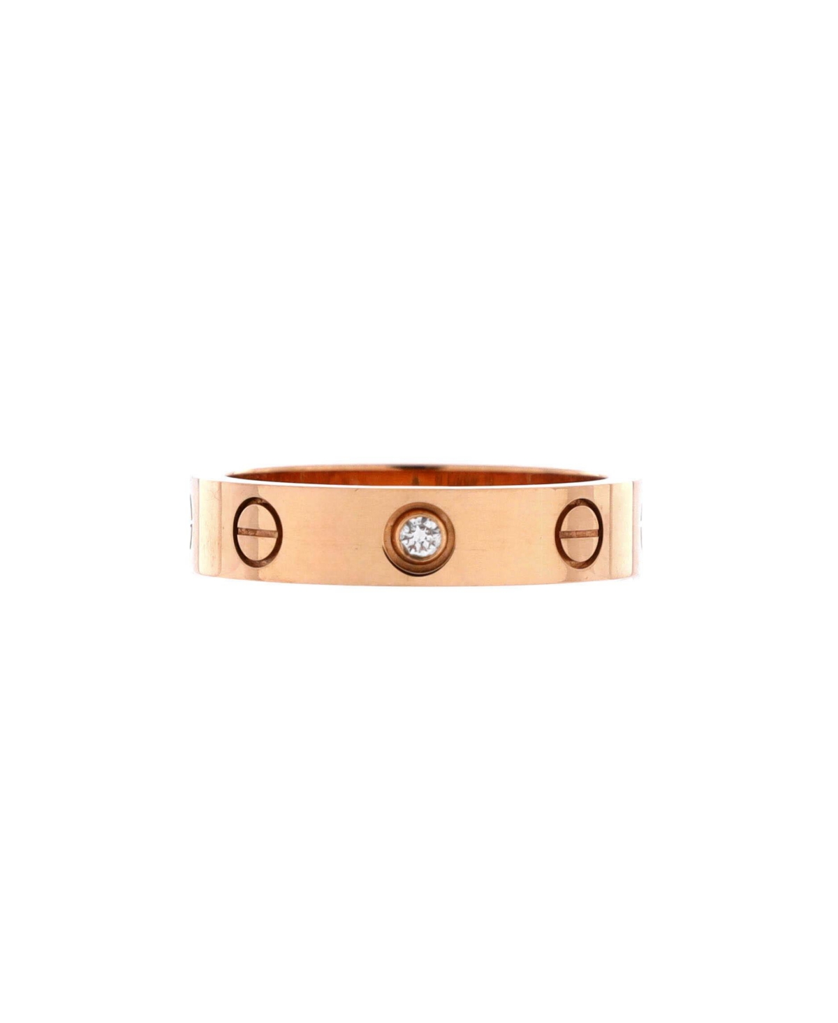 Click here for Pre-Owned Cartier Love Wedding Band 1 Diamond Ring... prices