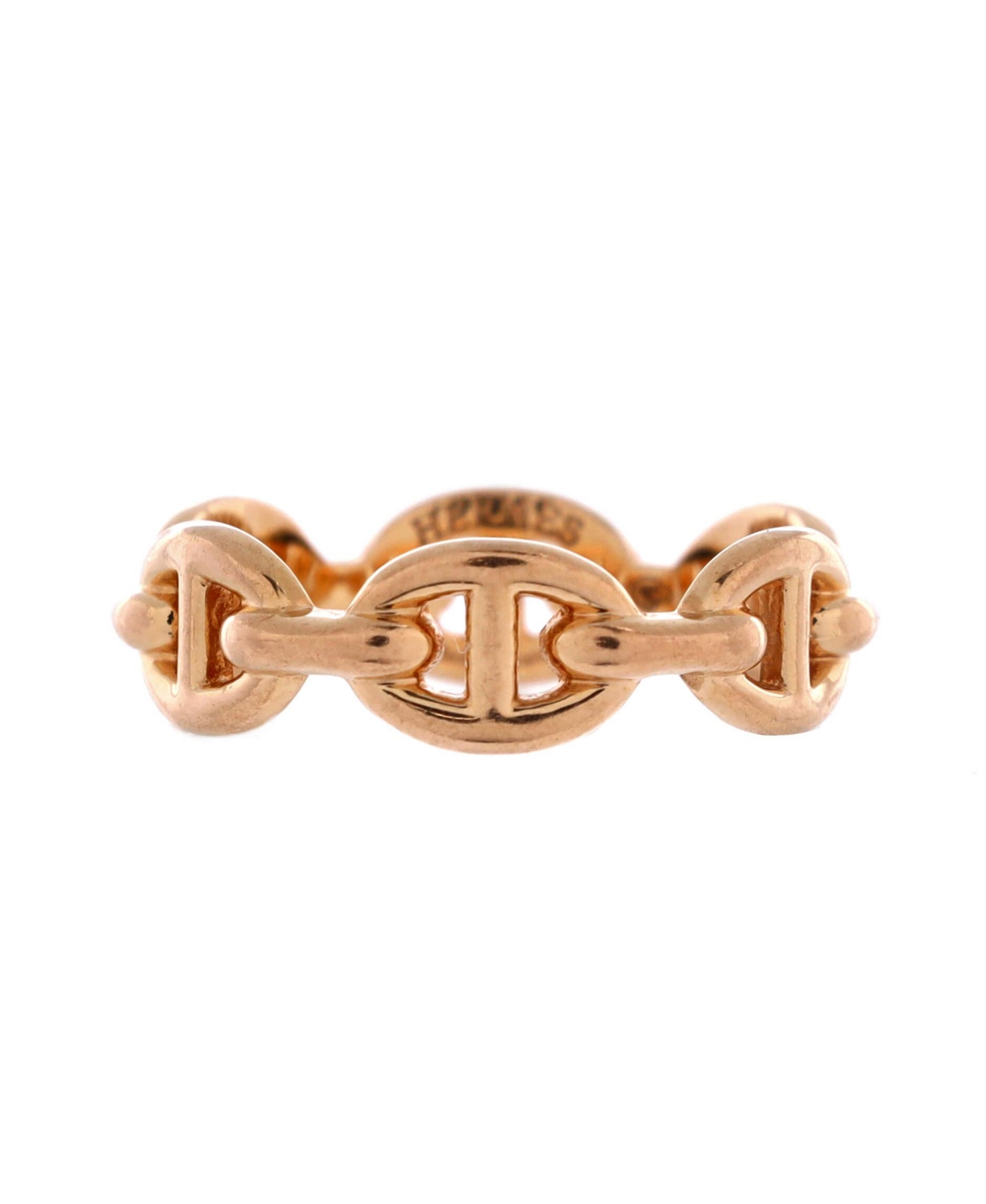 Click here for Pre-Owned Hermes Chaine dAncre Enchainee Ring - 18... prices