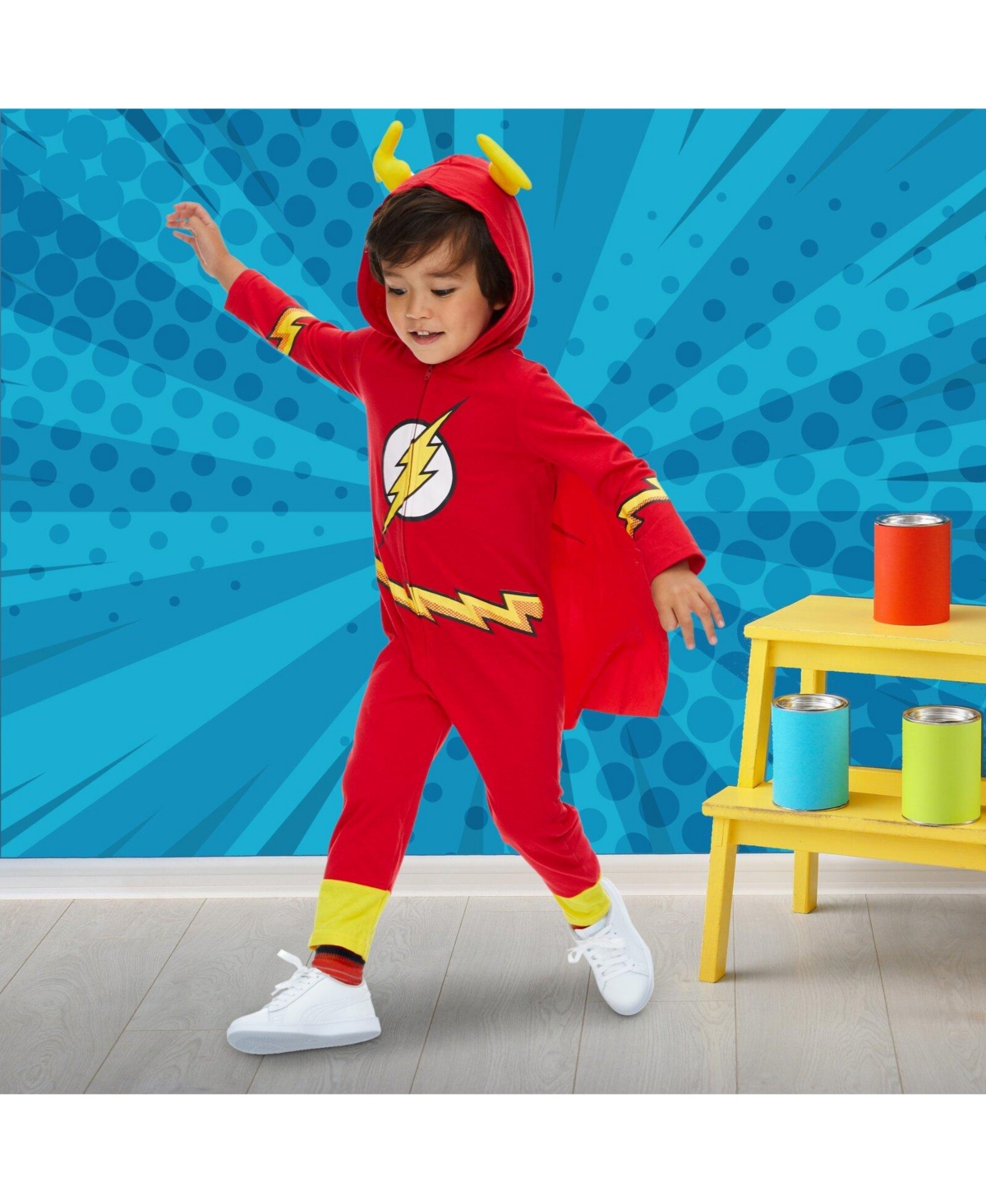 Click here for Justice League The Flash Zip Up Costume Coverall a... prices