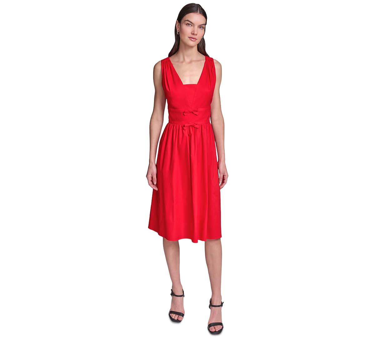 Click here for Karl Lagerfeld Paris Womens Double Bow Fit & Flare... prices