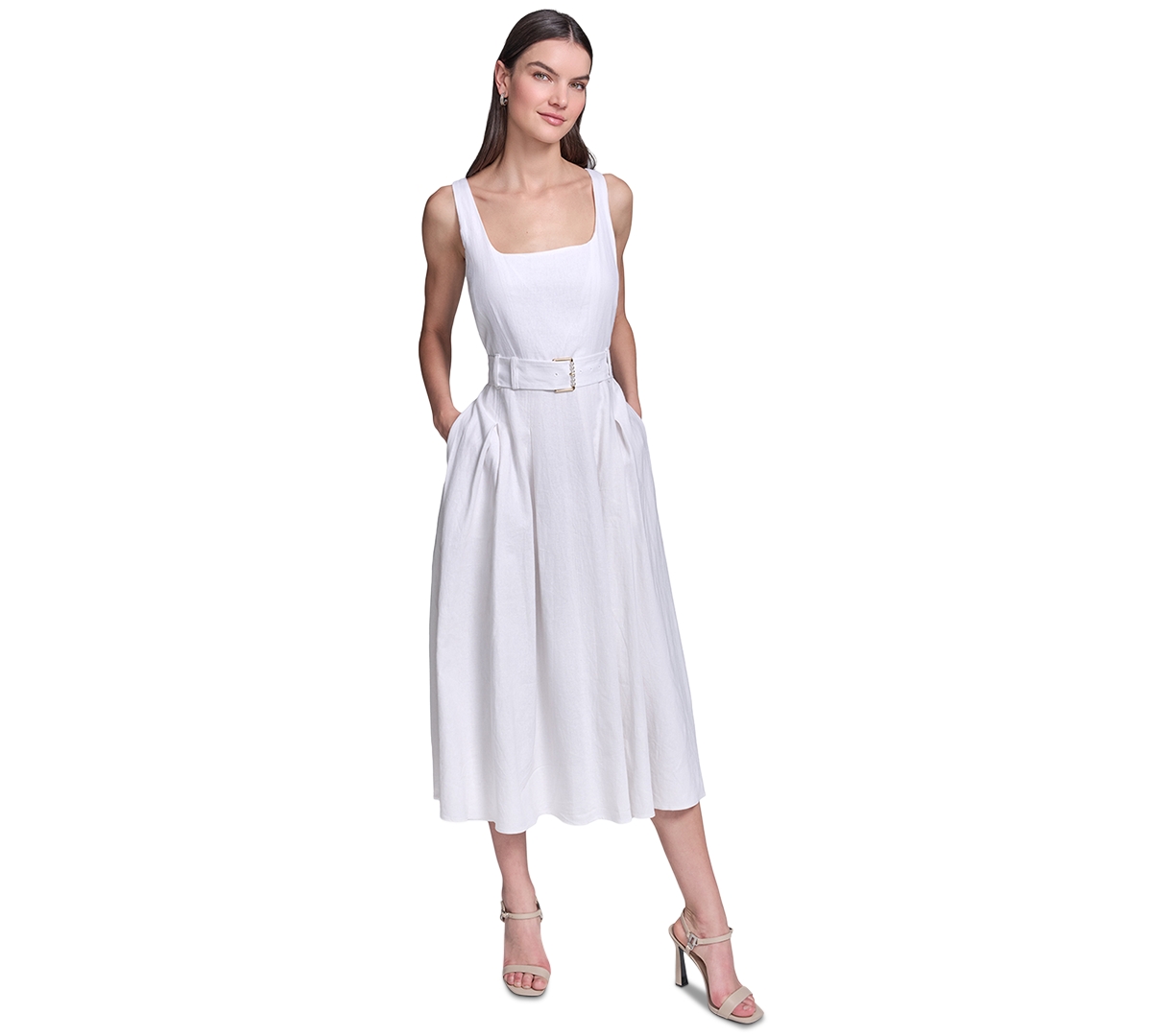 Click here for Karl Lagerfeld Paris Womens Square Neck Fit & Flar... prices