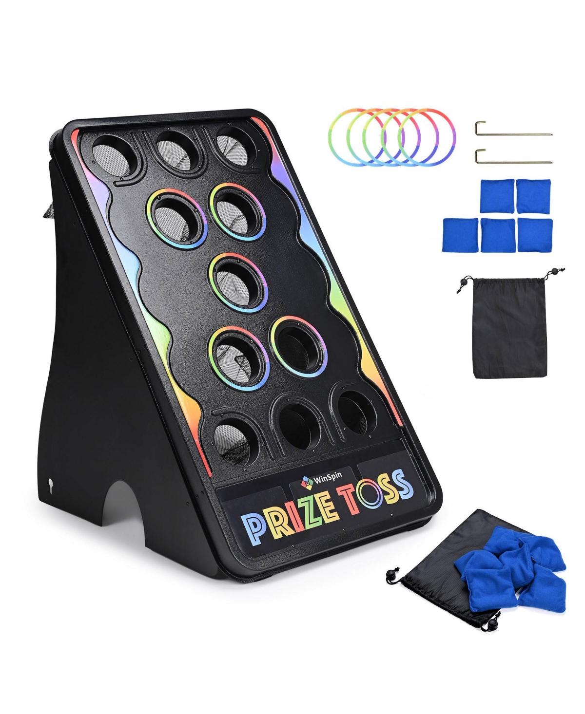 Click here for WinSpin Bean Bag Toss Game Cornhole Board Set Priz... prices
