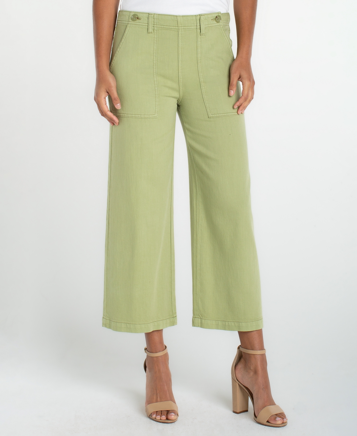 Click here for Liverpool Los Angeles Petite Wide-Leg Crop Pants -... prices