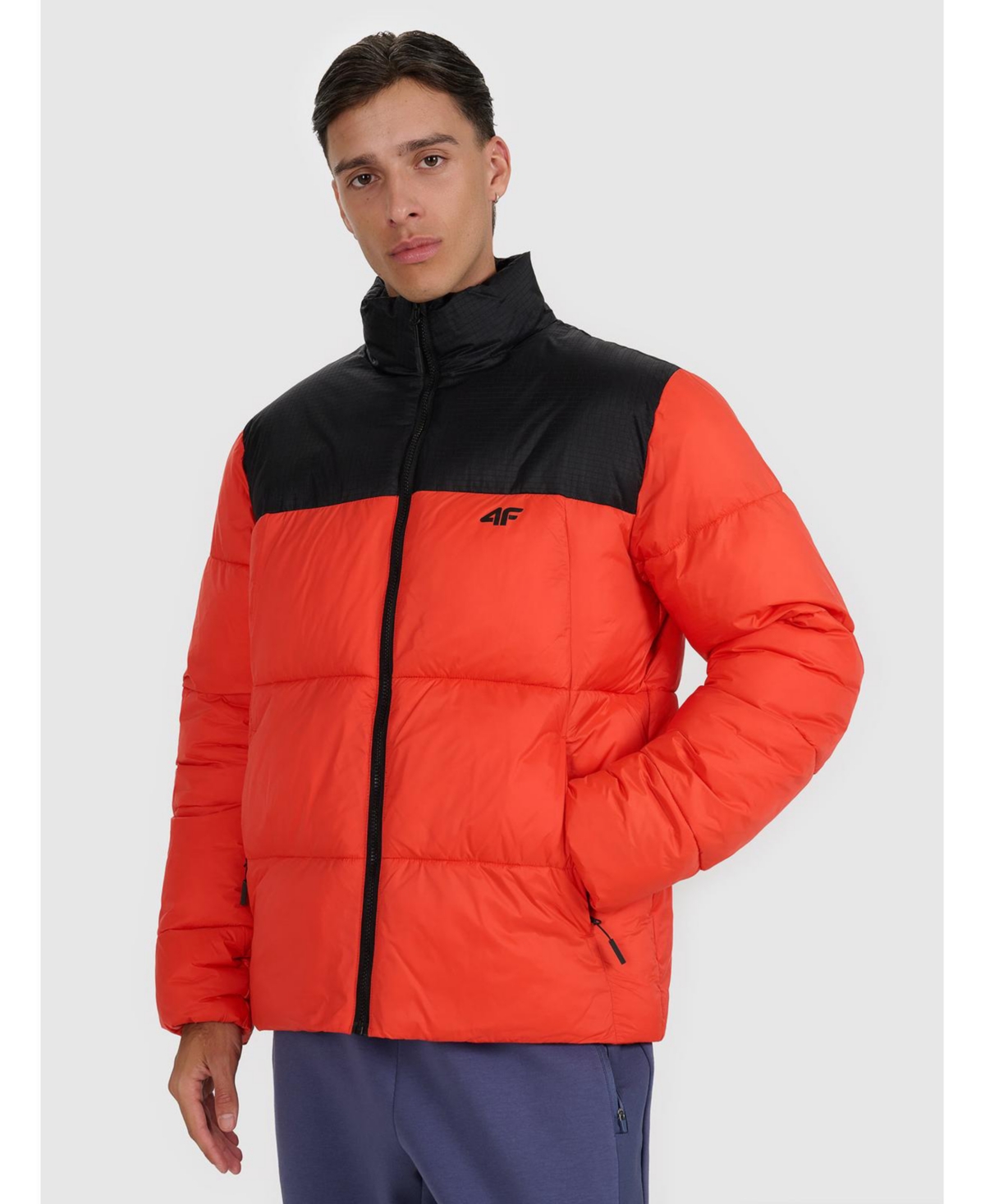 Click here for 4F Mens Down Jacket With Synthetic Filling - Red prices