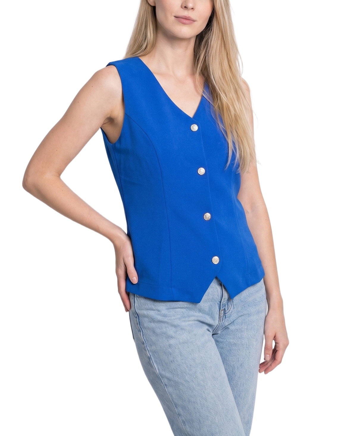 Click here for Ny Collection Womens Sleeveless V-Neck Vest - Vict... prices