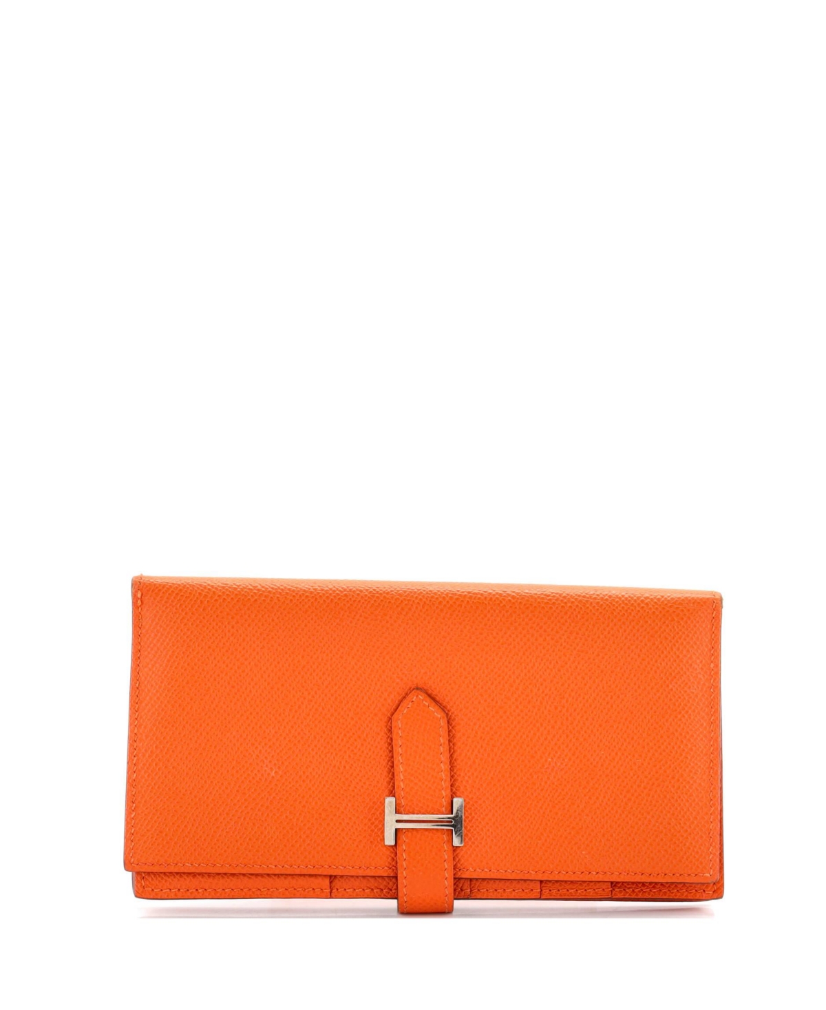 Click here for Pre-Owned Hermes Long Bearn Wallet Epsom - Orange prices