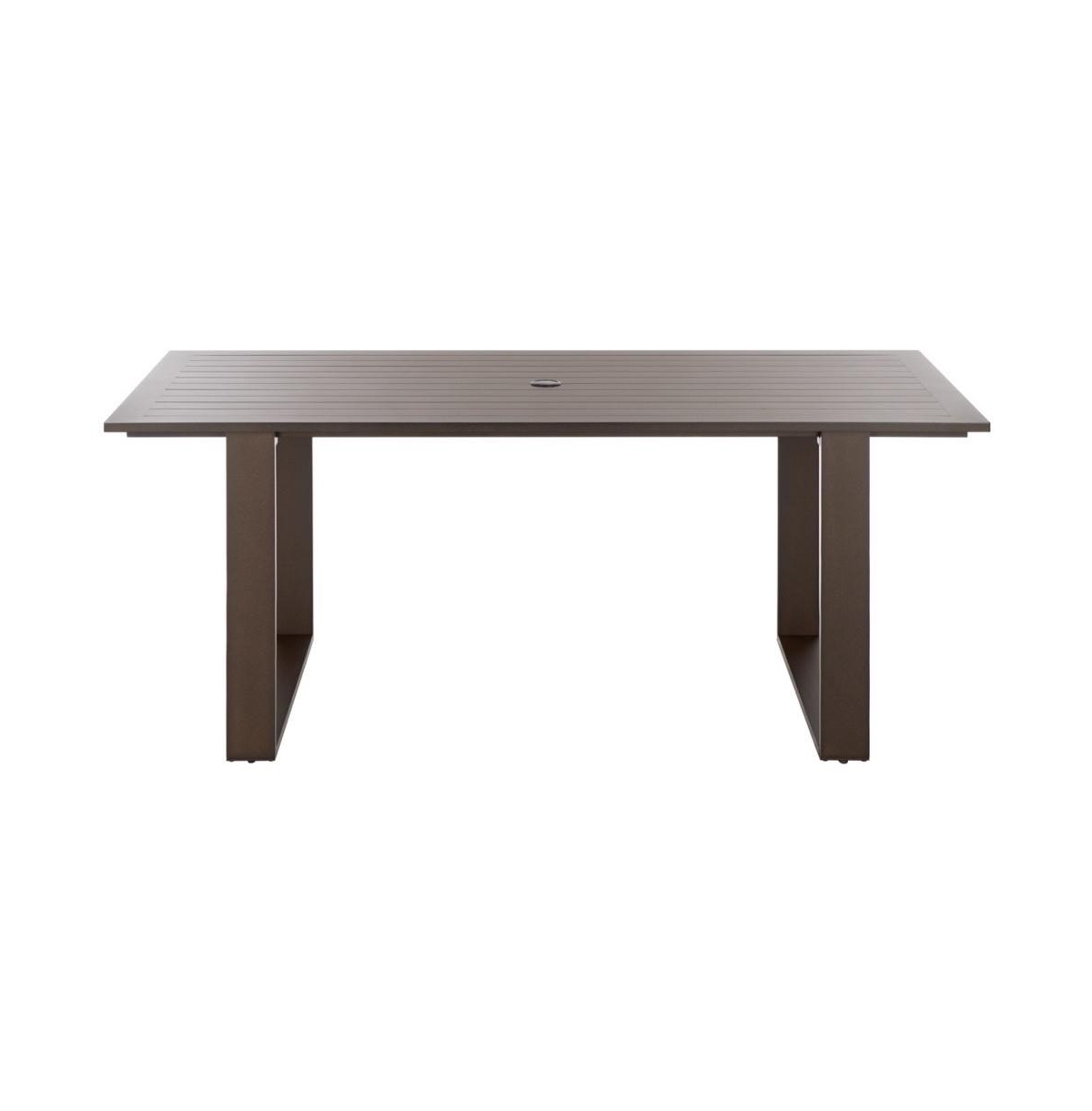 Click here for Fash Aluminum Outdoor Dining Table - Brown prices