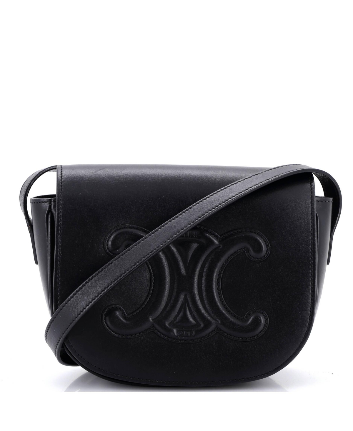Click here for Pre-Owned Celine Cuir Triomphe Folco Bag Leather -... prices