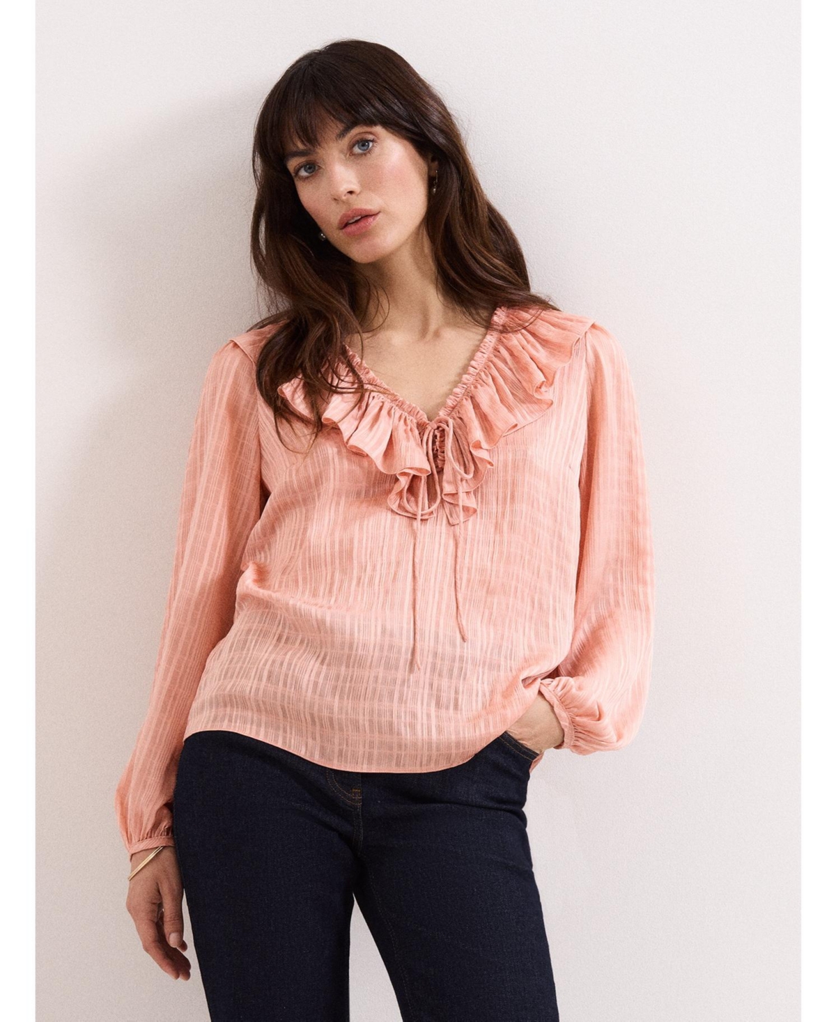 Click here for Phase Eight Womens Sidney Ruffle Blouse prices