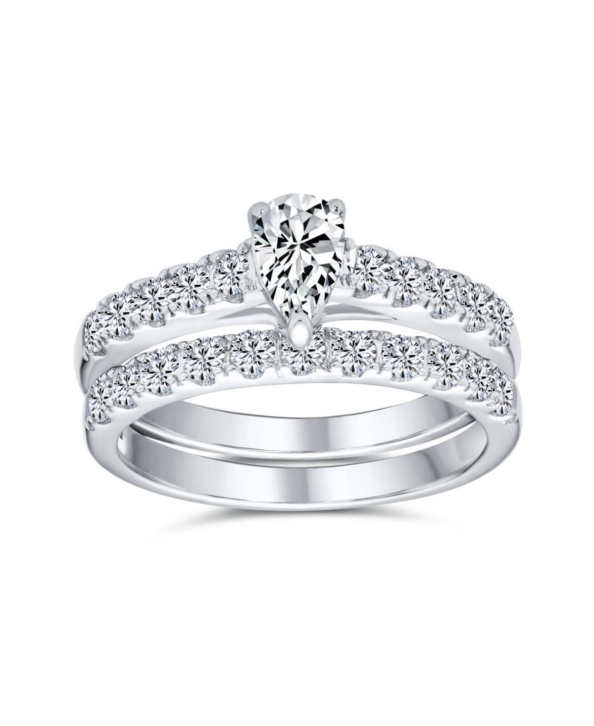 Click here for Bling Jewelry 1CT Pear Cubic Zirconia Cocktail Sta... prices