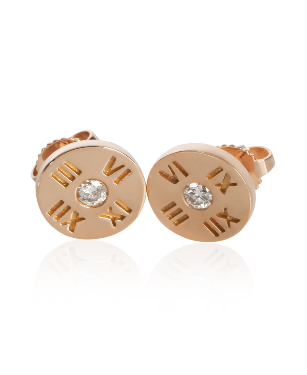 Click here for Pre-Owned Tiffany & Co Rose Gold Diamond Atlas Ear... prices