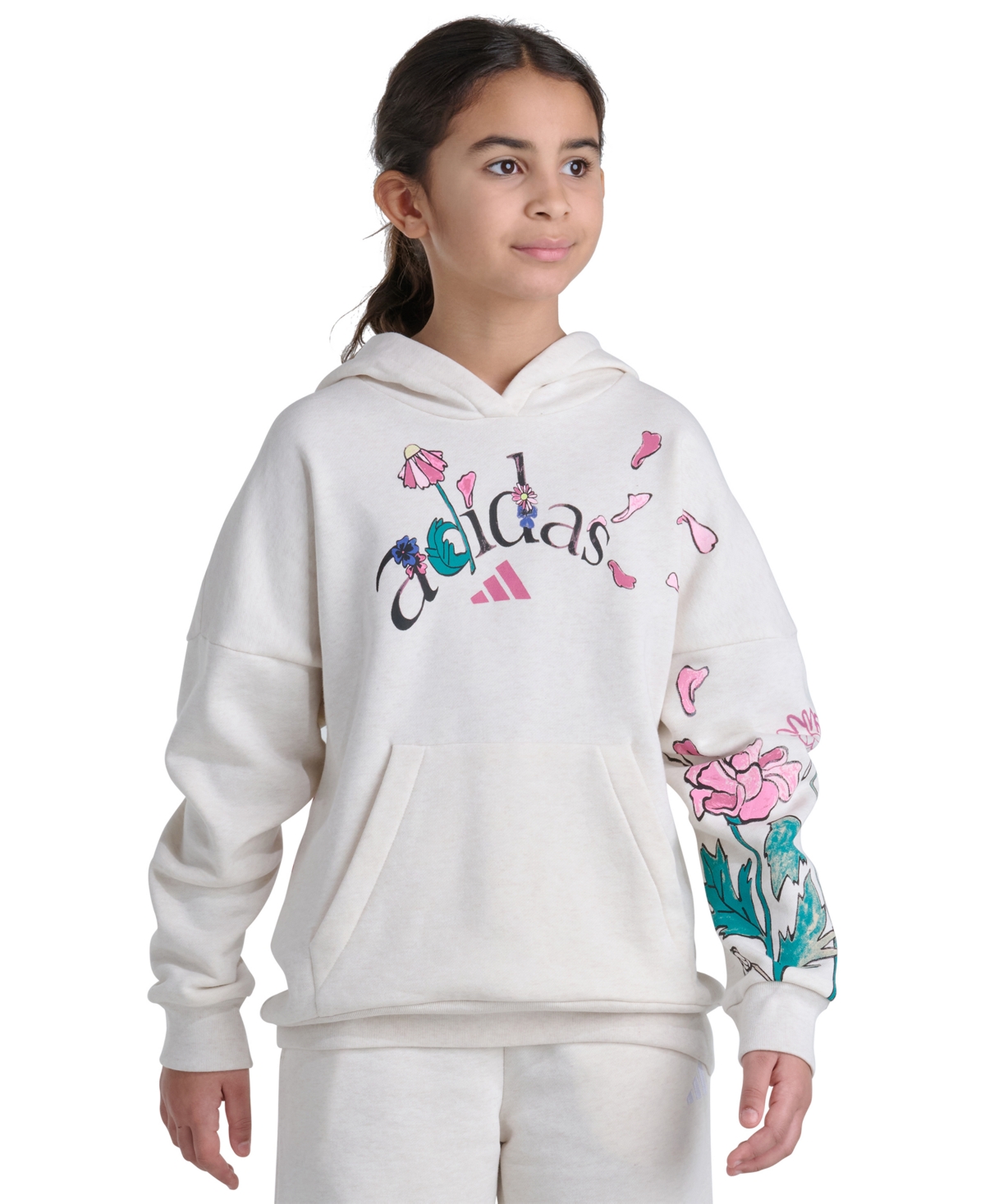 Click here for adidas Girls 7-16 Long-Sleeve Graphic Fleece Hoode... prices