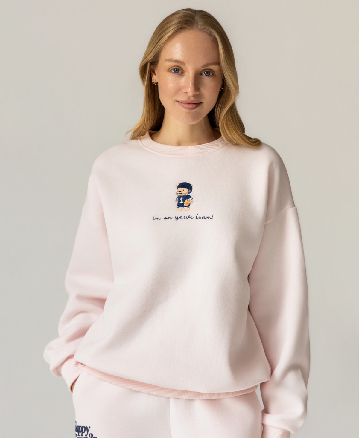 Click here for The Happy Camp3r Womens Mock Neck Sweatshirt - Blu... prices