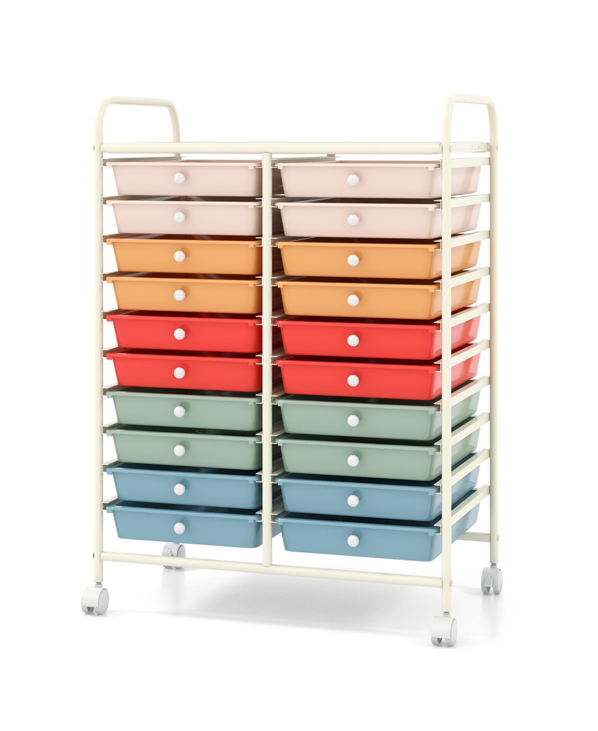 Click here for Gouun 20 Drawers Cart Studio Organizer - Pink prices