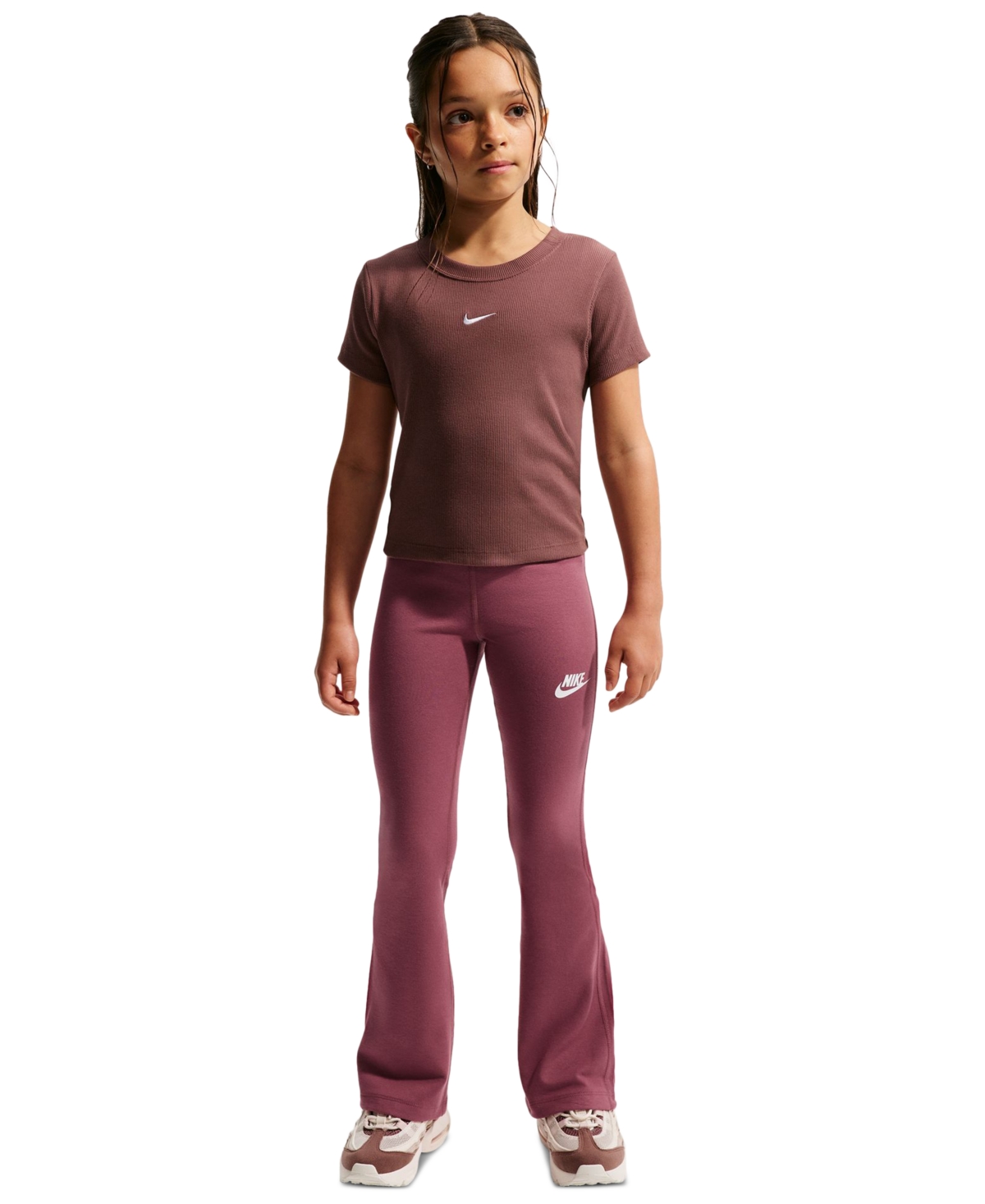 Click here for Nike Big Girls Sportswear Classic High-Waisted Fla... prices