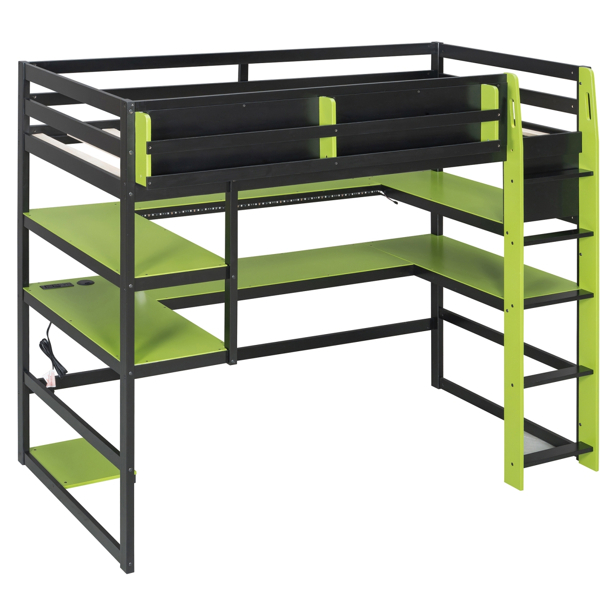 Click here for Streamdale Furniture Twin Loft Bed With Desk  Stor... prices