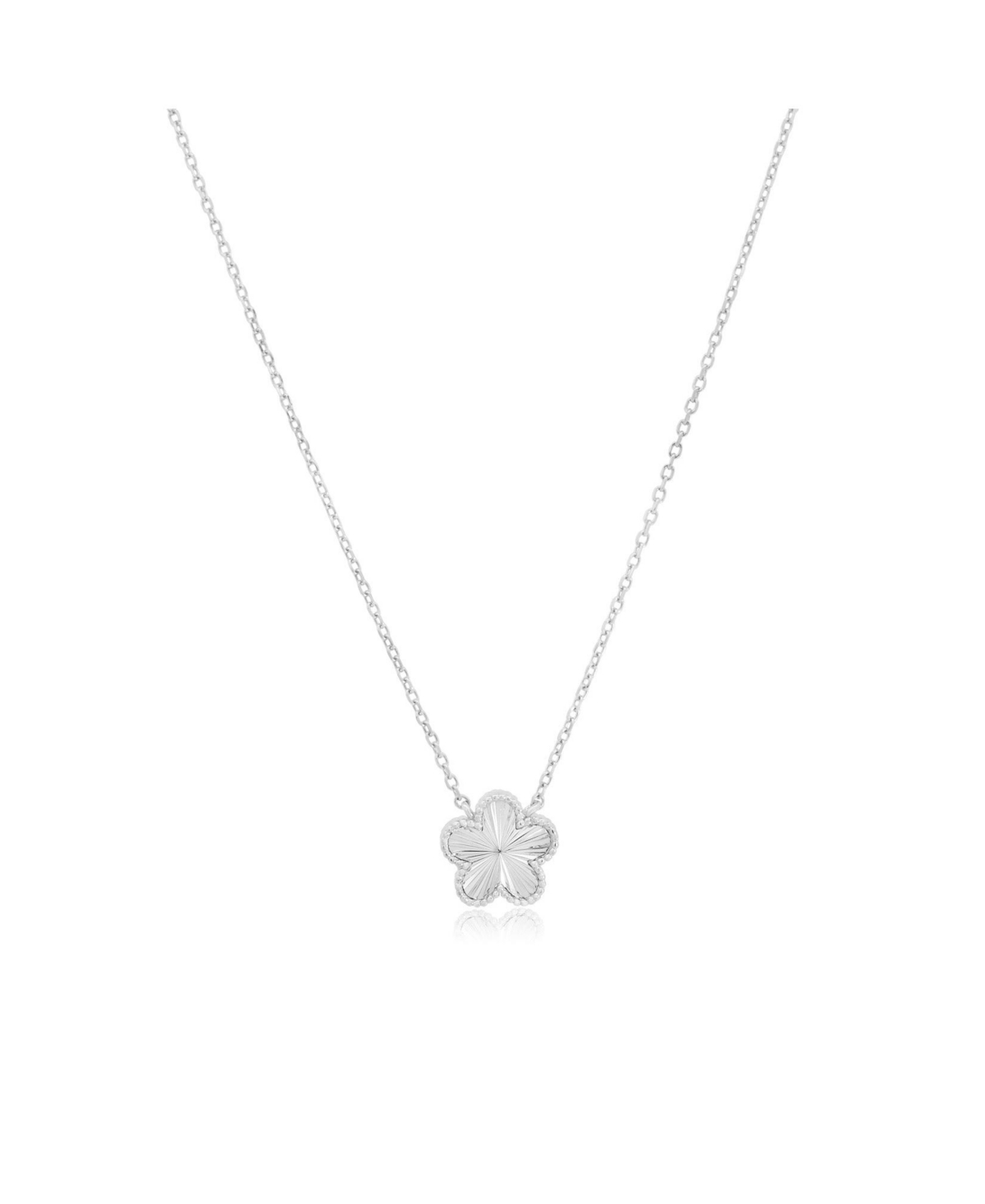 Click here for The Lovery Fluted Single Flower Necklace Sterling... prices