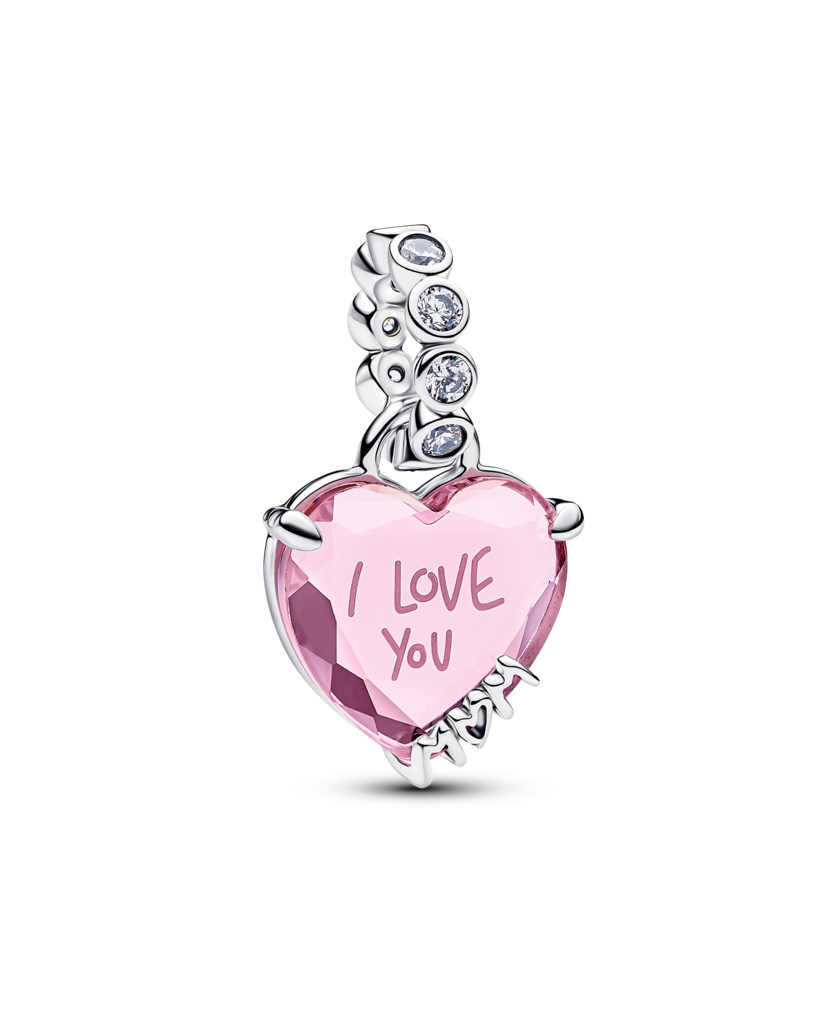 Click here for Pandora I Love You Mom Dangle Charm - Sterling Sil... prices