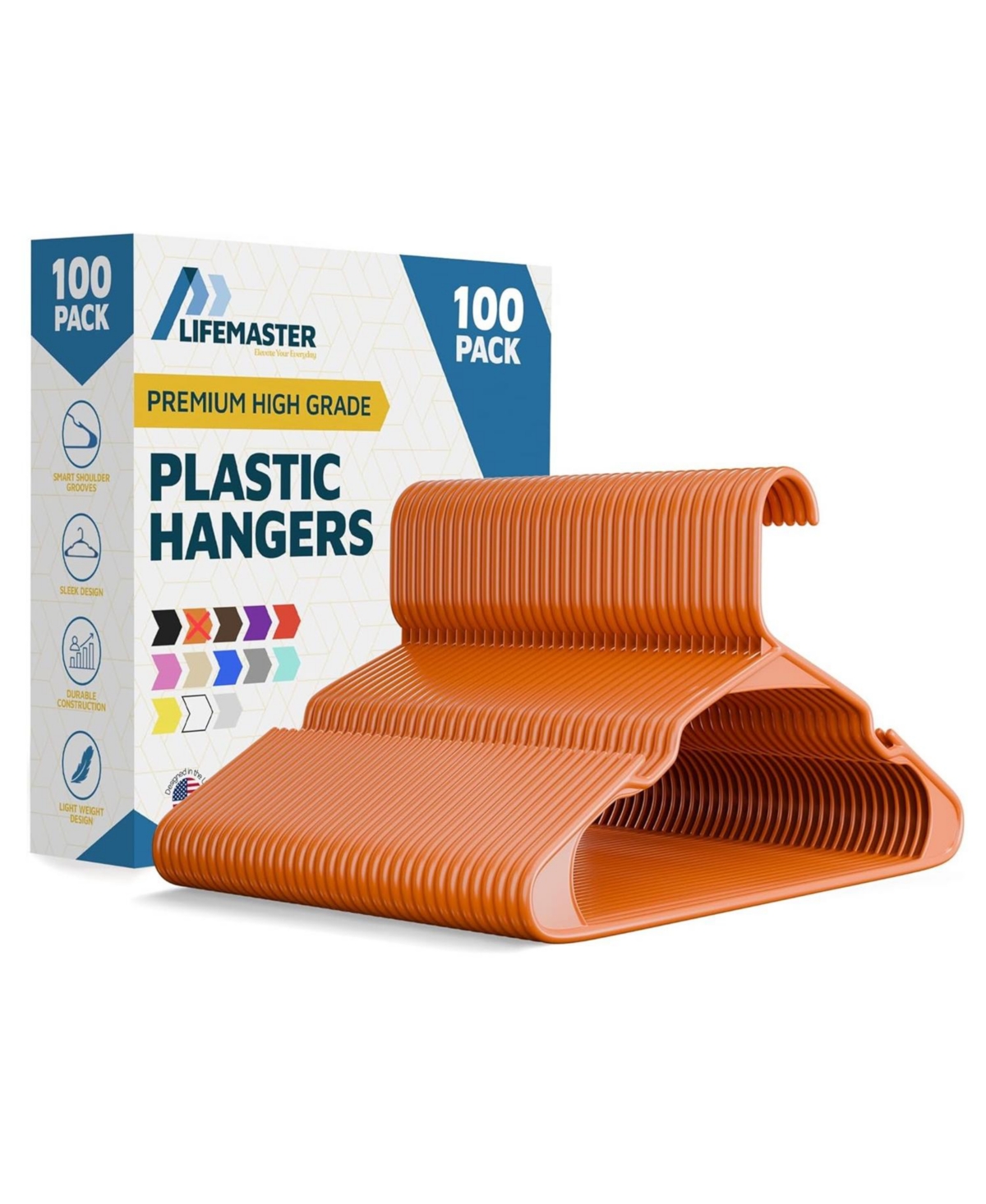 Click here for Lifemaster heavy-duty plastic hangers for clothes... prices