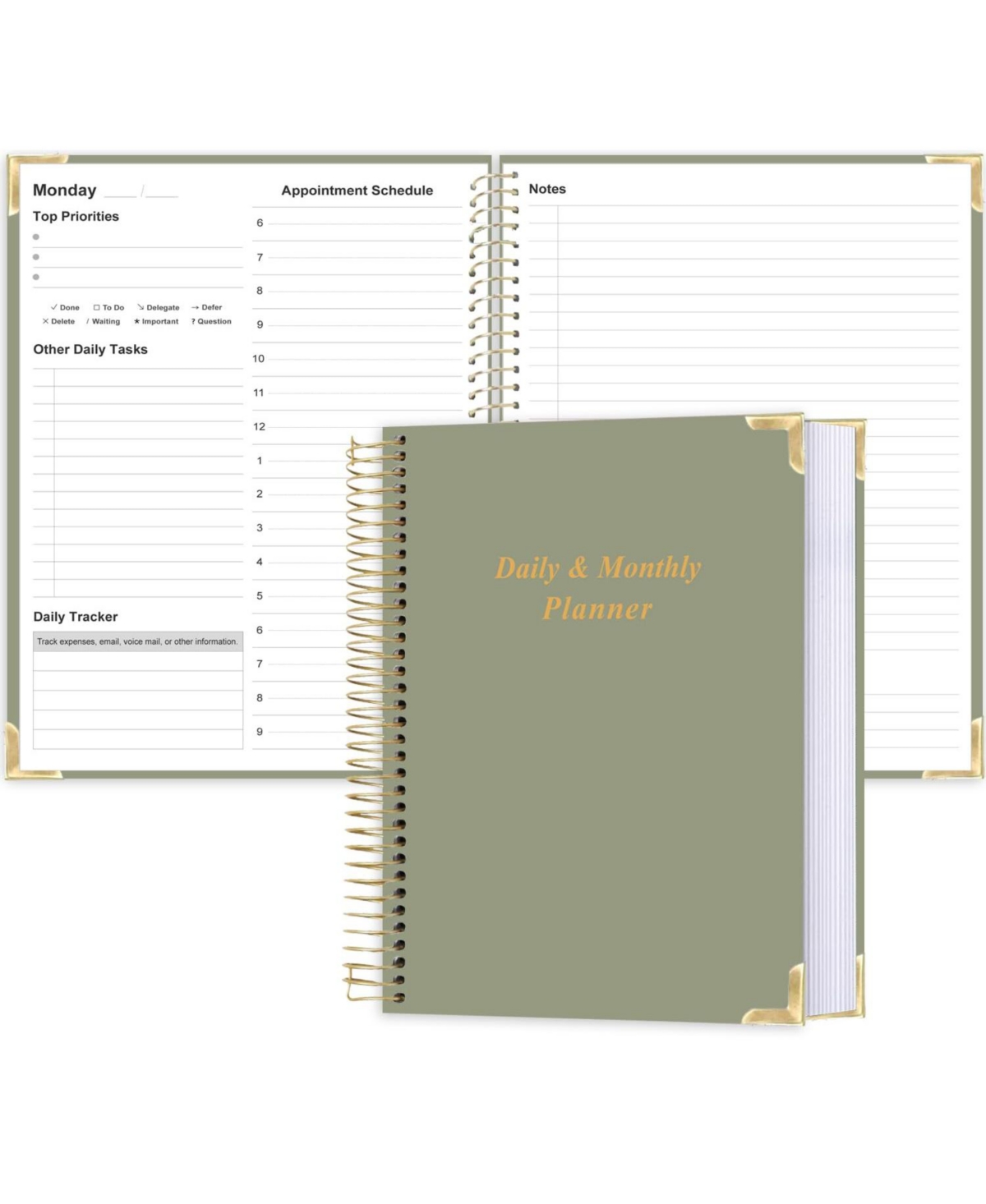 Click here for Gnuadz Undated Daily Monthly Planner Spiral Bound... prices
