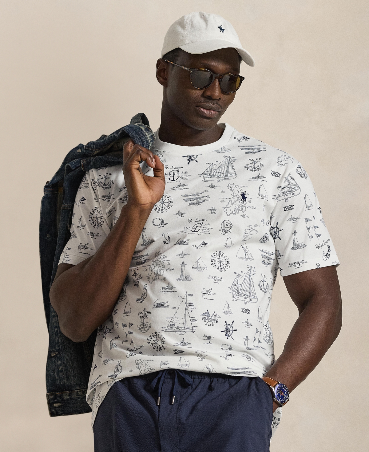Click here for Polo Ralph Lauren Mens Big & Tall Nautical Print J... prices